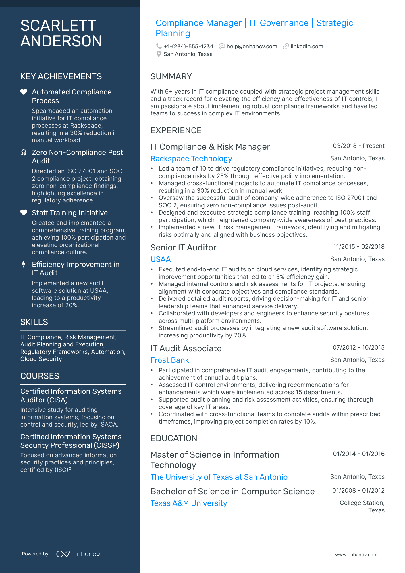 10 Big 4 Auditor Resume Examples & Guide for 2026