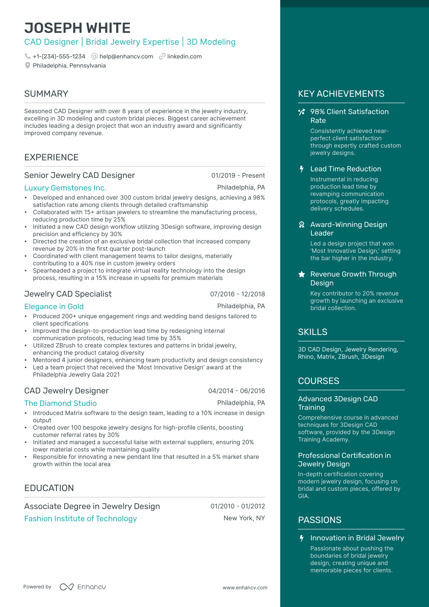 10 CAD Designer Resume Examples & Guide for 2026