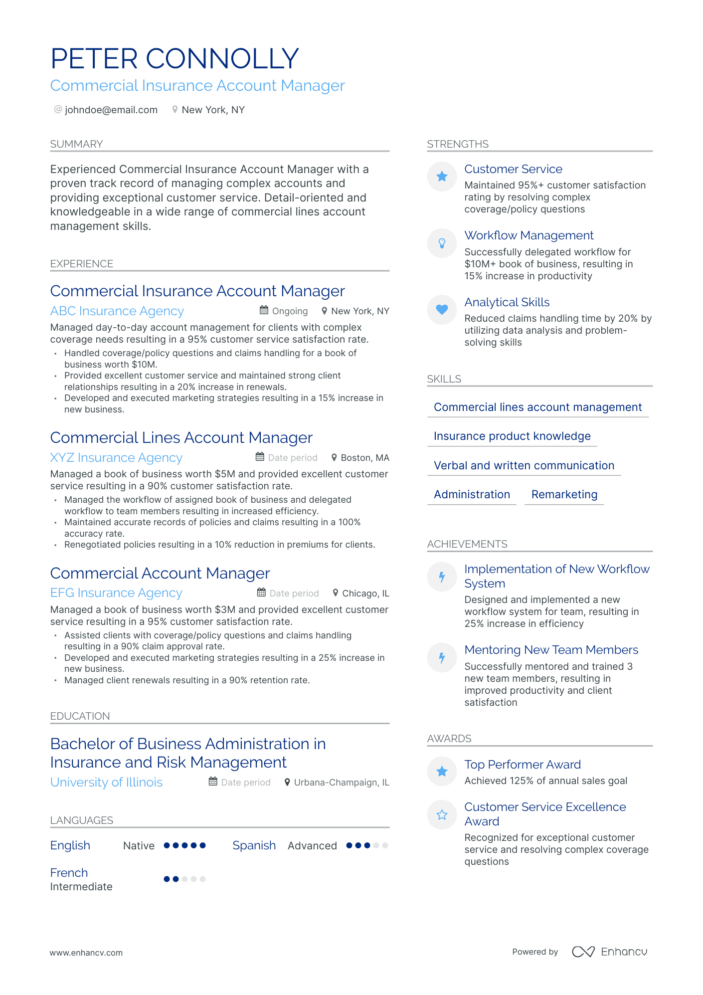 21 Account Manager Resume Examples & Guide for 2024