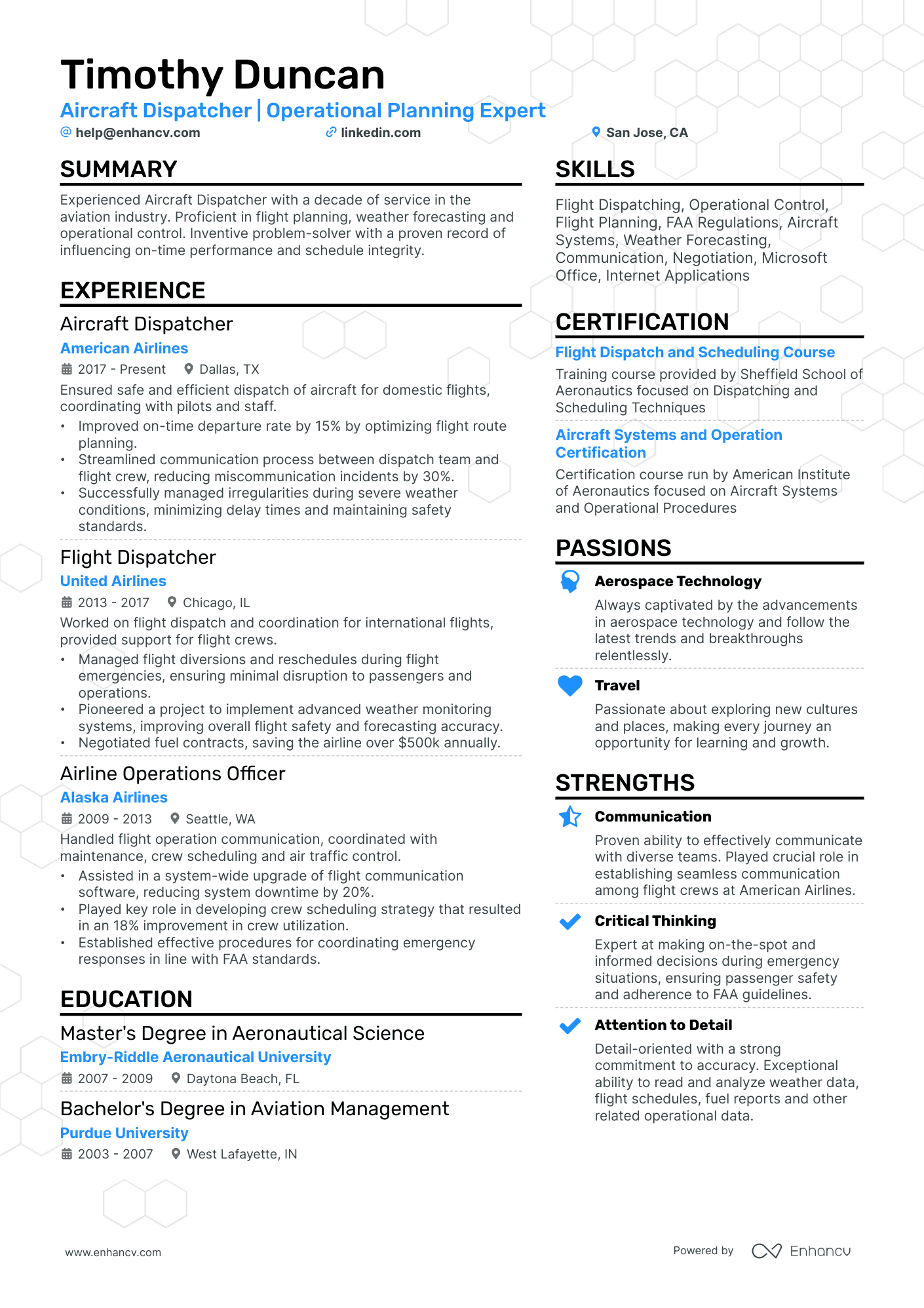 10 Aircraft Dispatcher Resume Examples & Guide for 2026