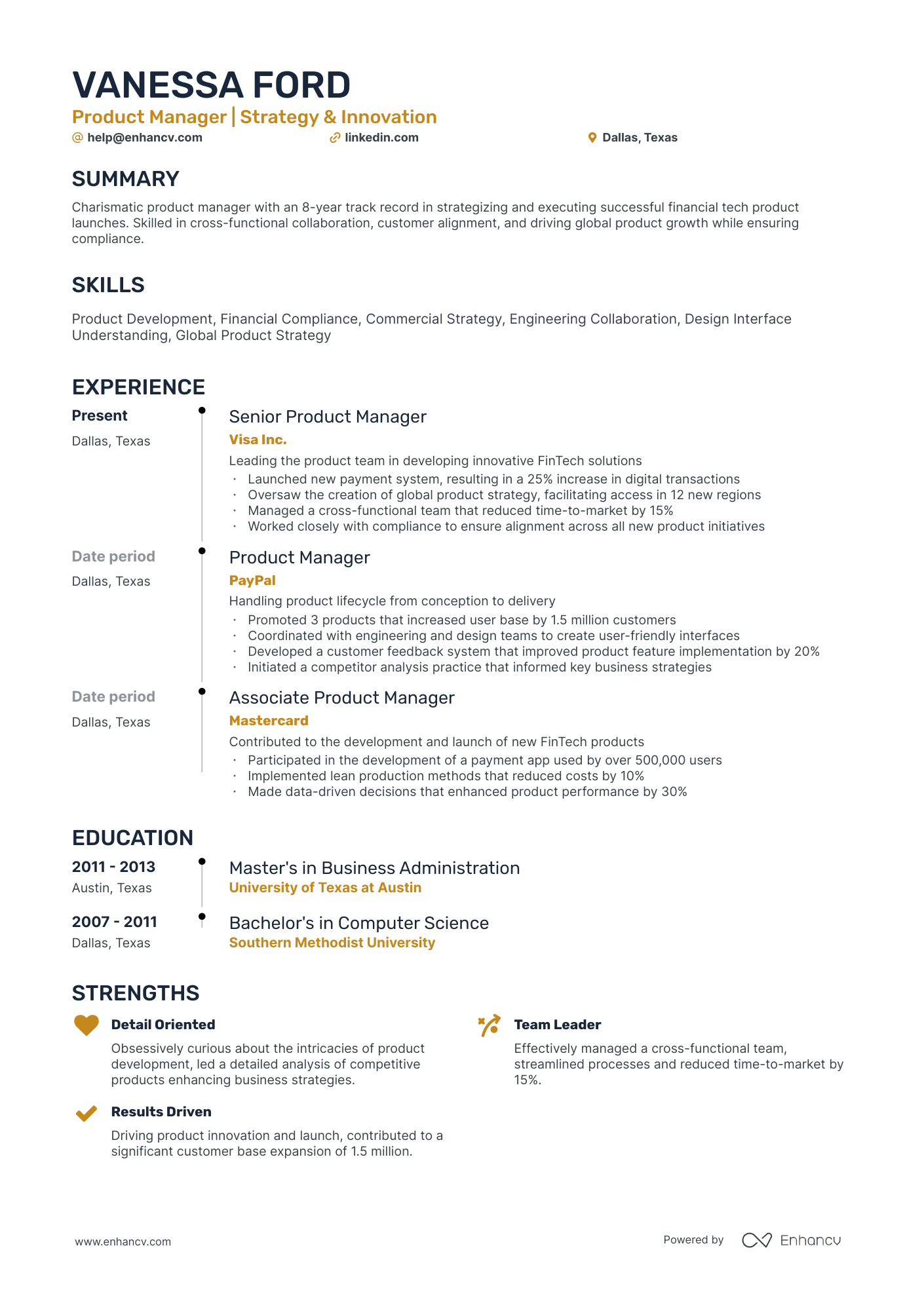 Senior Product Manager Resume Guide (2026): Format, Examples, and Metrics