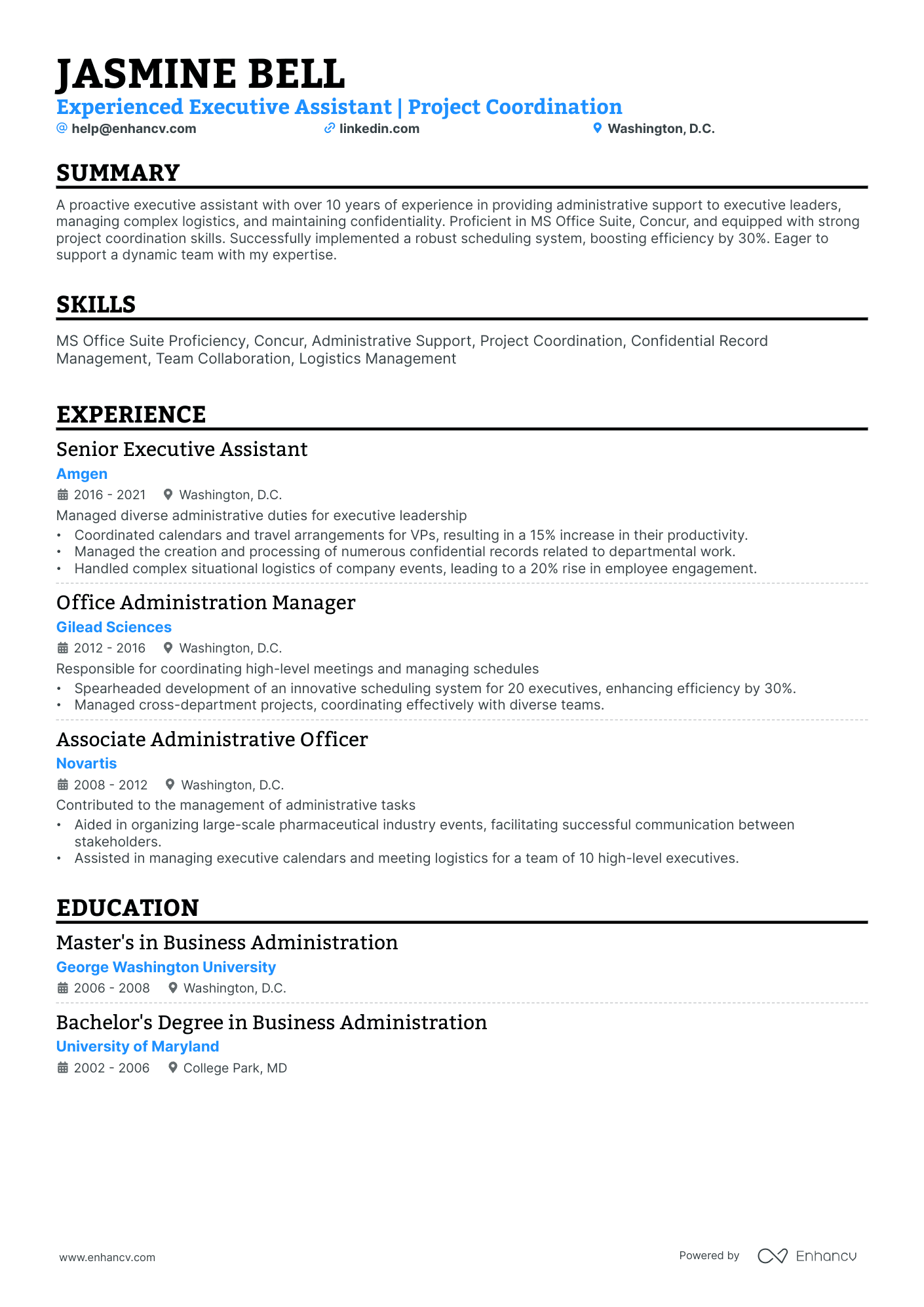 10 Senior Administrative Assistant Resume Examples & Guide for 2026