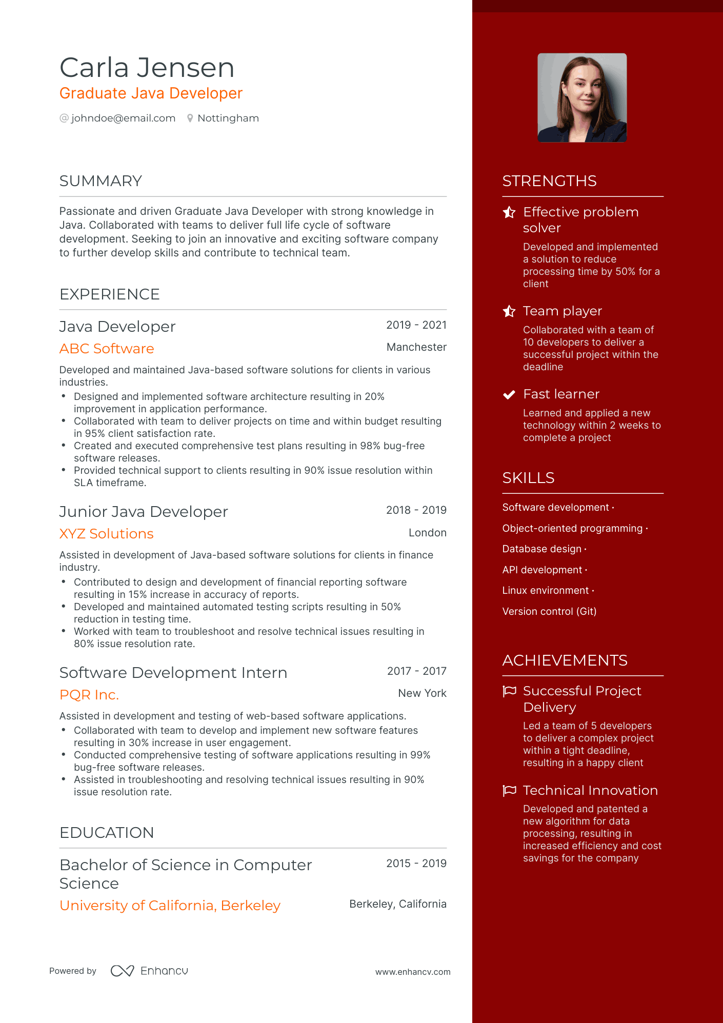 8 Java Developer Resume Examples & Guide for 2024