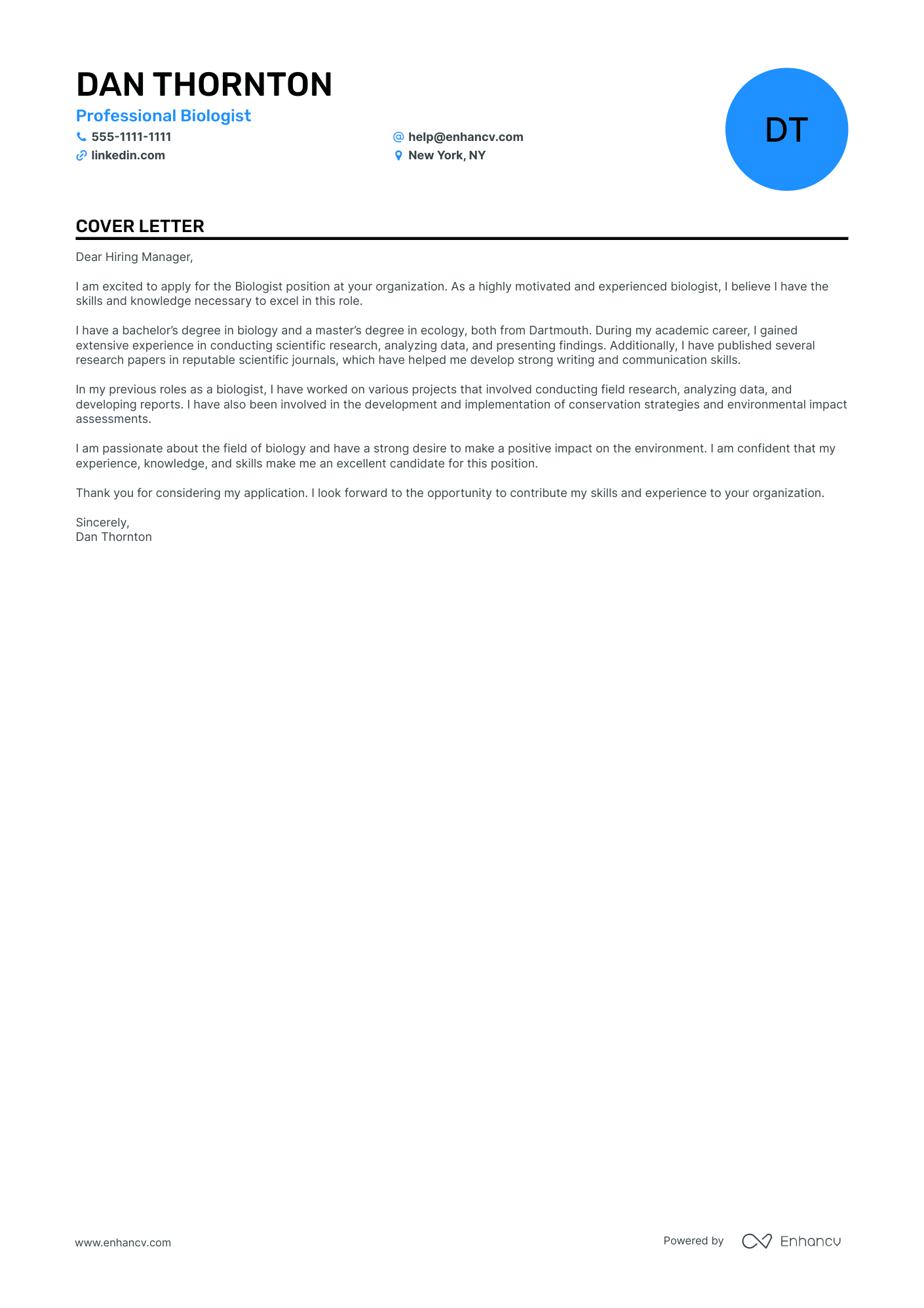 5 Biology Resume Examples & Guide for 2024