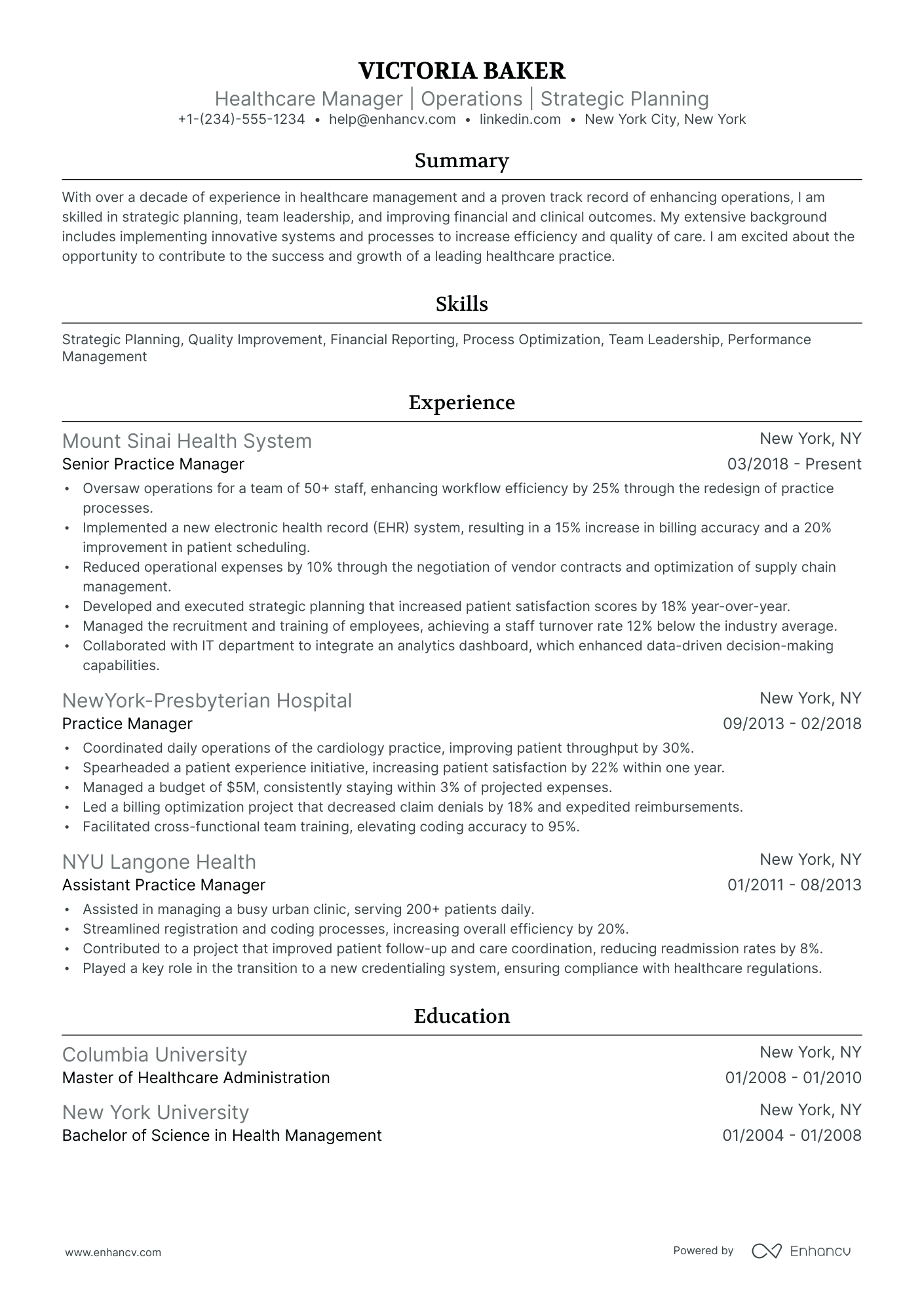 10 Practice Manager Resume Examples & Guide for 2026