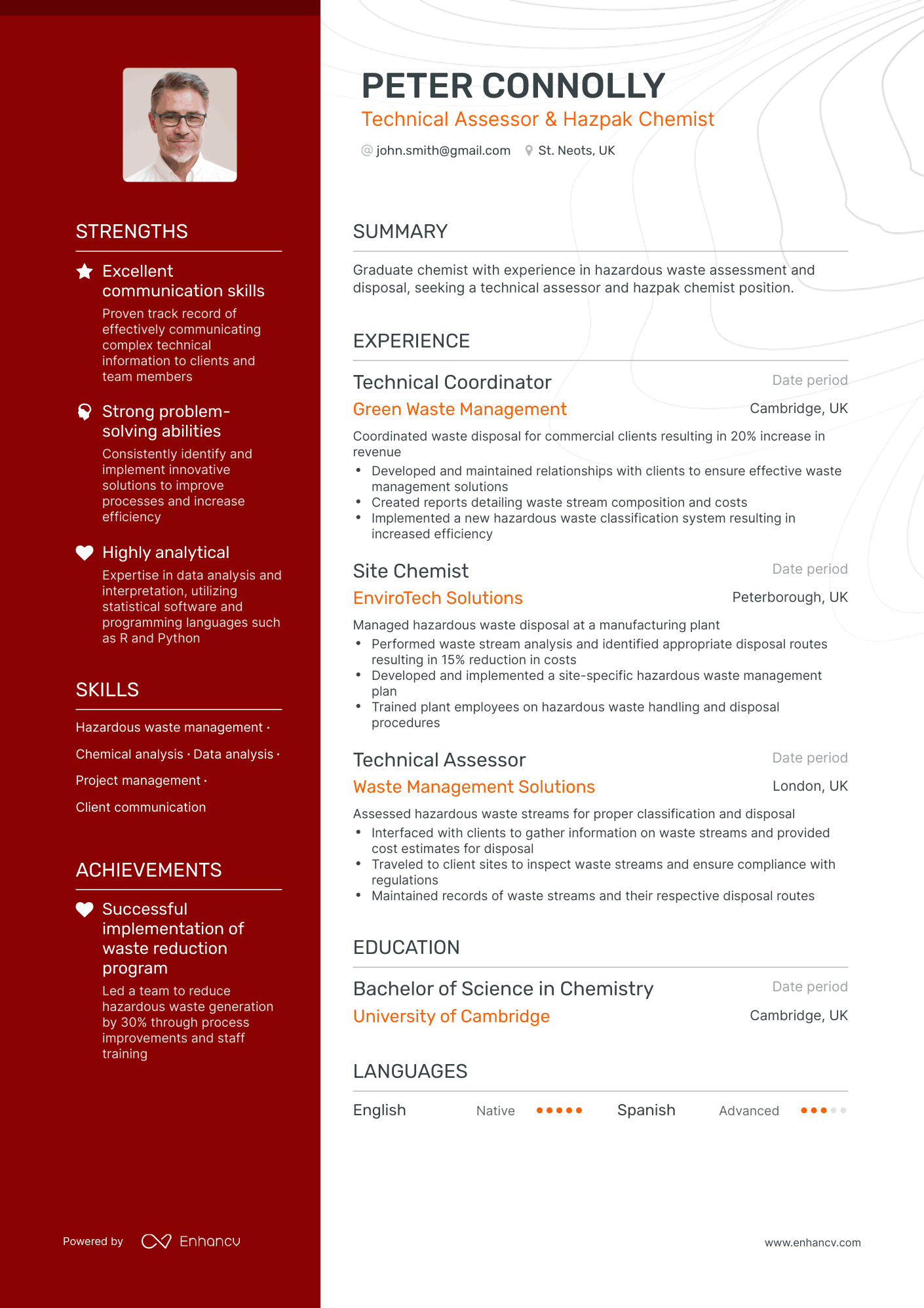5 Chemist Resume Examples & Guide for 2024