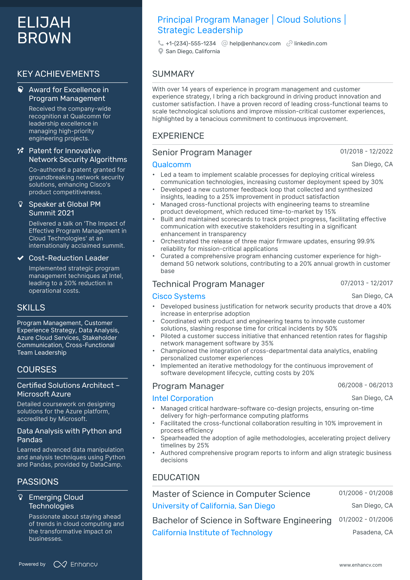10 Microsoft Program Manager Resume Examples & Guide for 2025