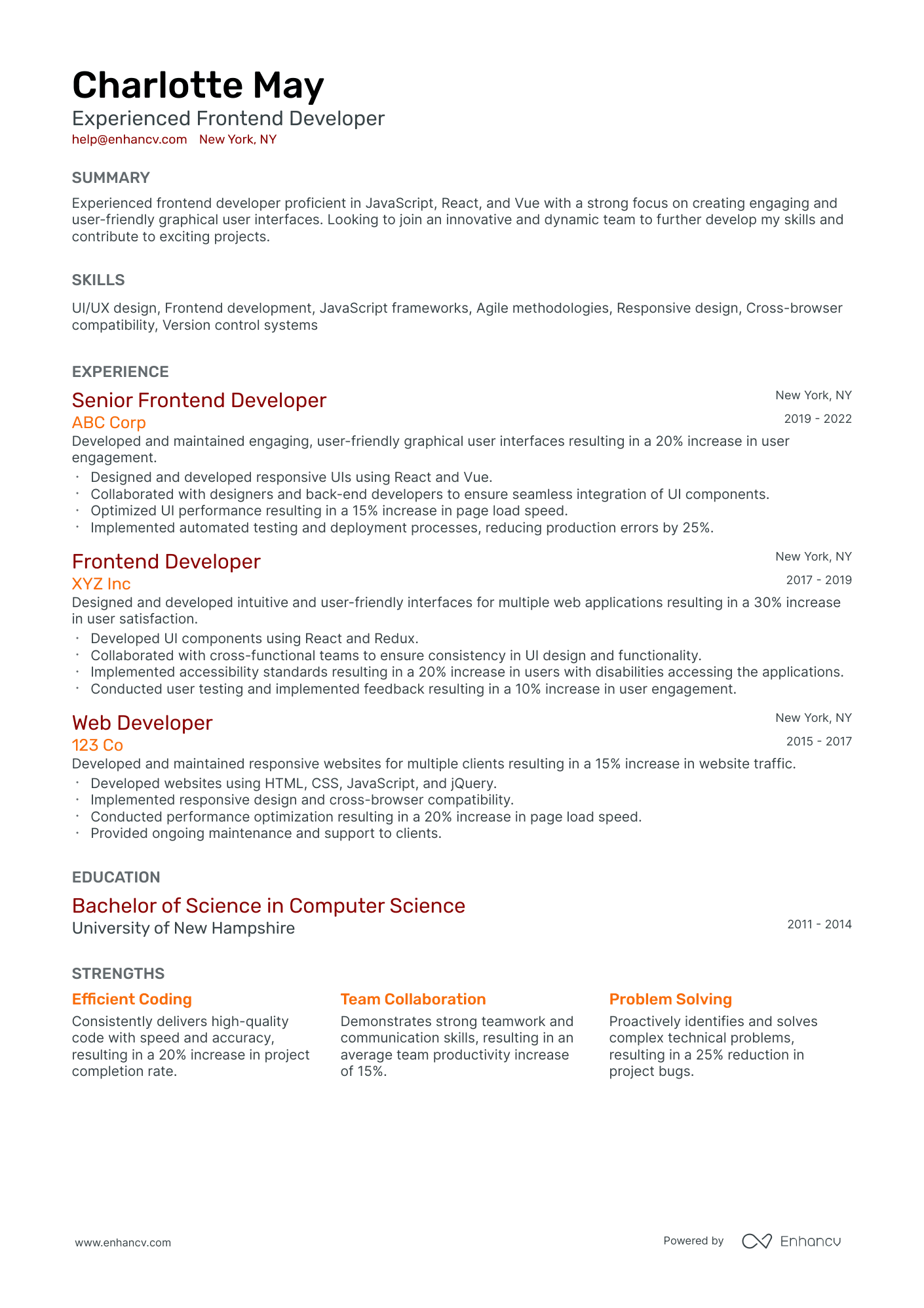 10 Javascript Developer Resume Examples & Guide for 2025