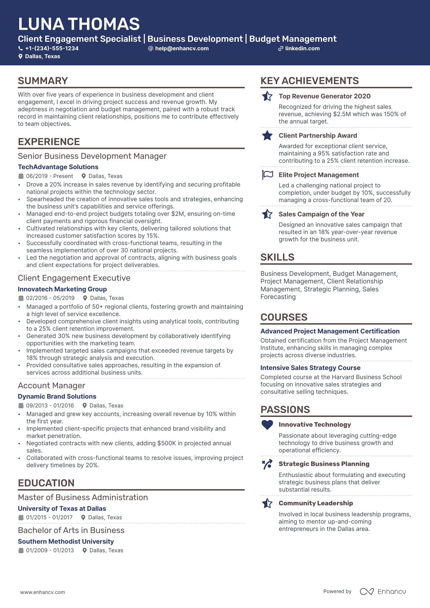 10 Client Engagement Manager Resume Examples & Guide for 2025