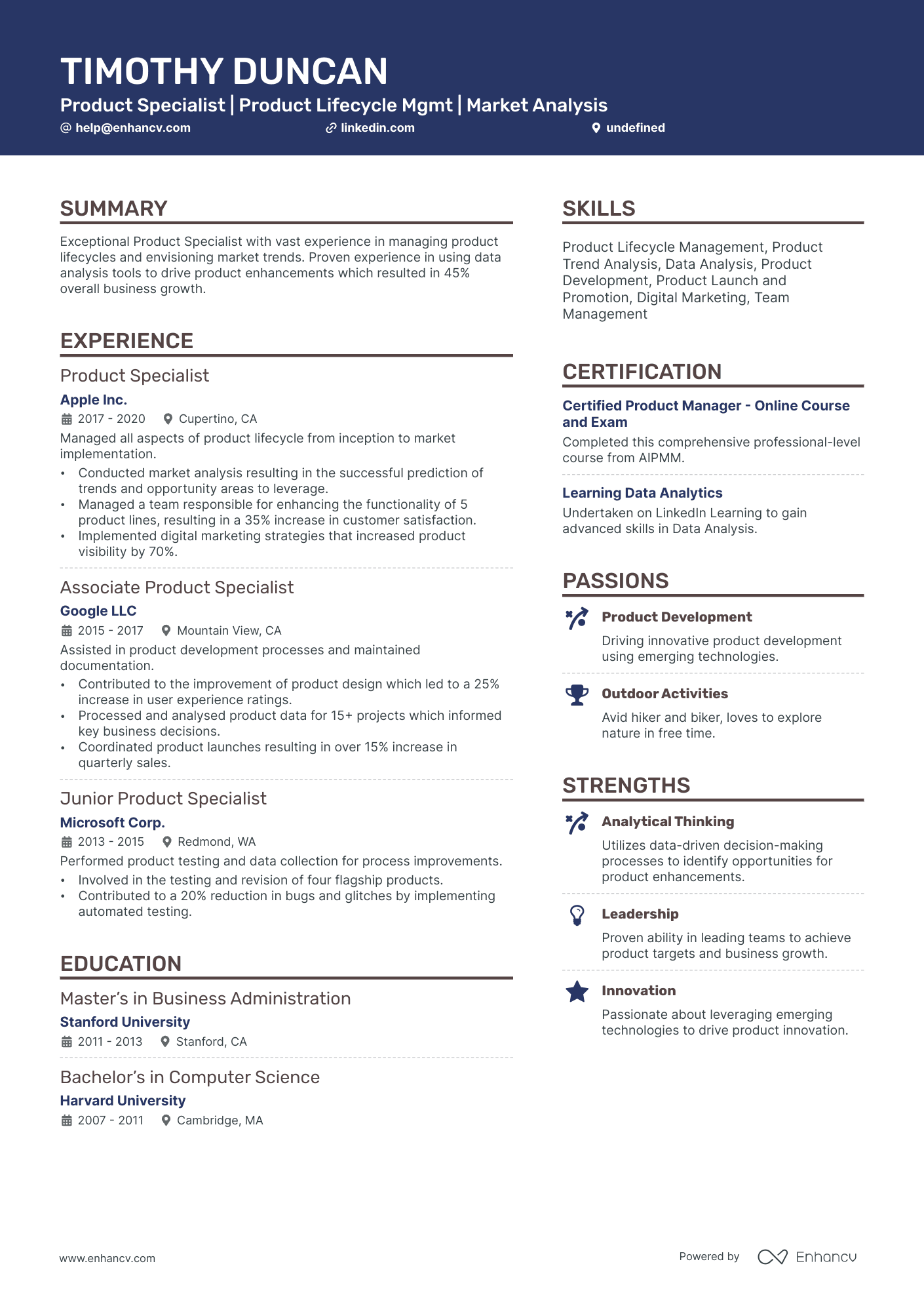 10 Product Specialist Resume Examples & Guide for 2026