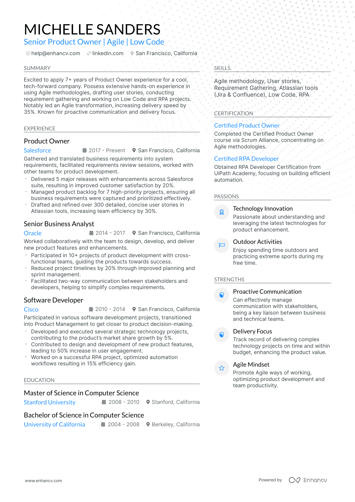 10 Senior Product Owner Resume Examples & Guide for 2026