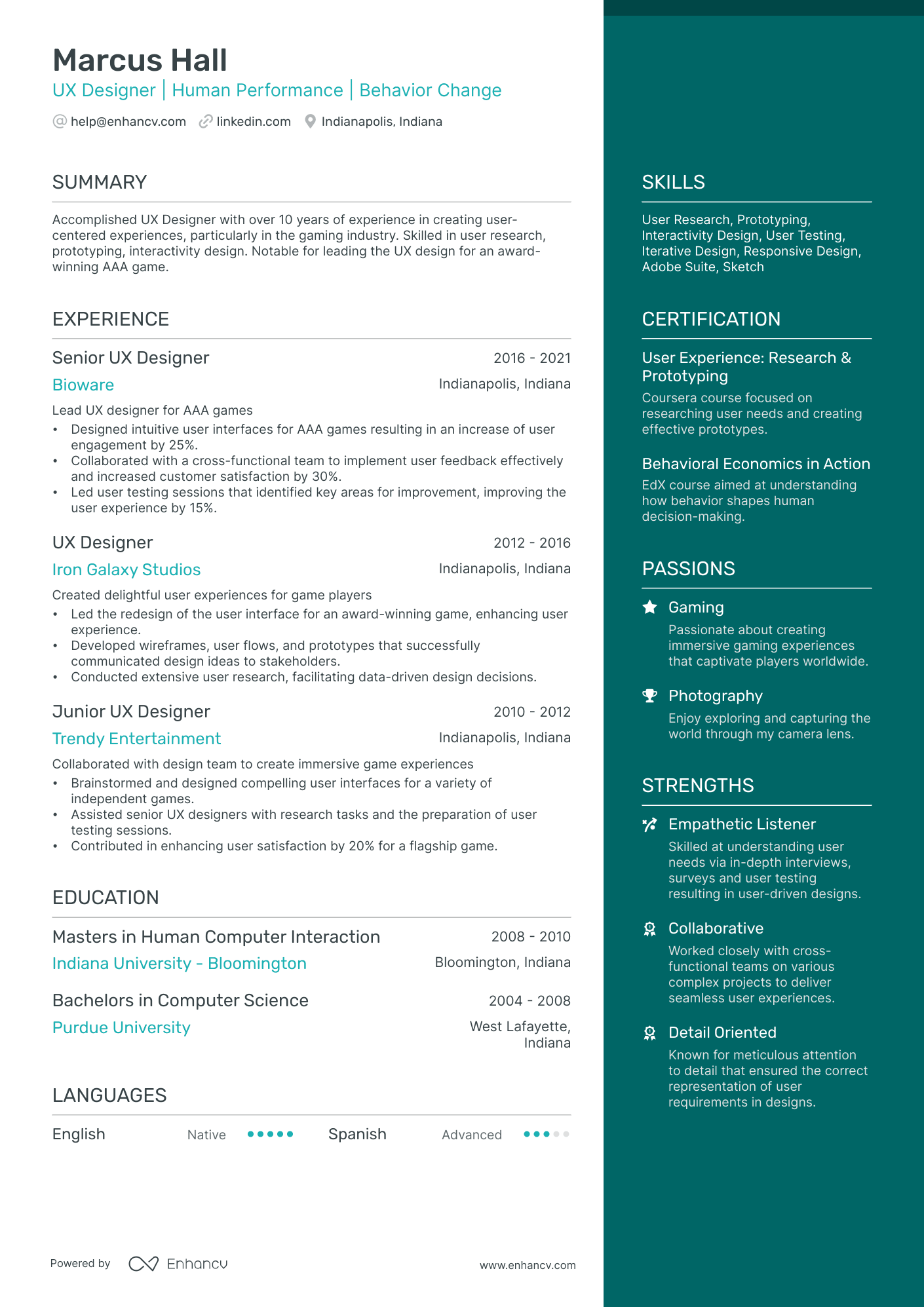 10 Senior UX Designer Resume Examples, Templates & Guide for 2026