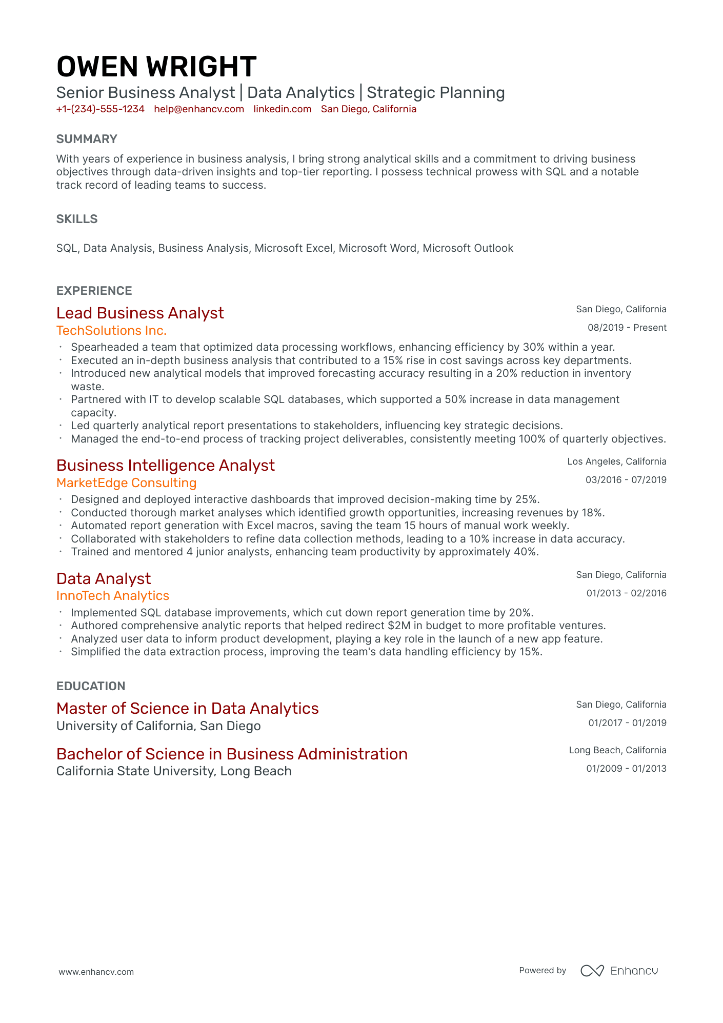 10 Excel Data Analyst Resume Examples & Guide for 2026