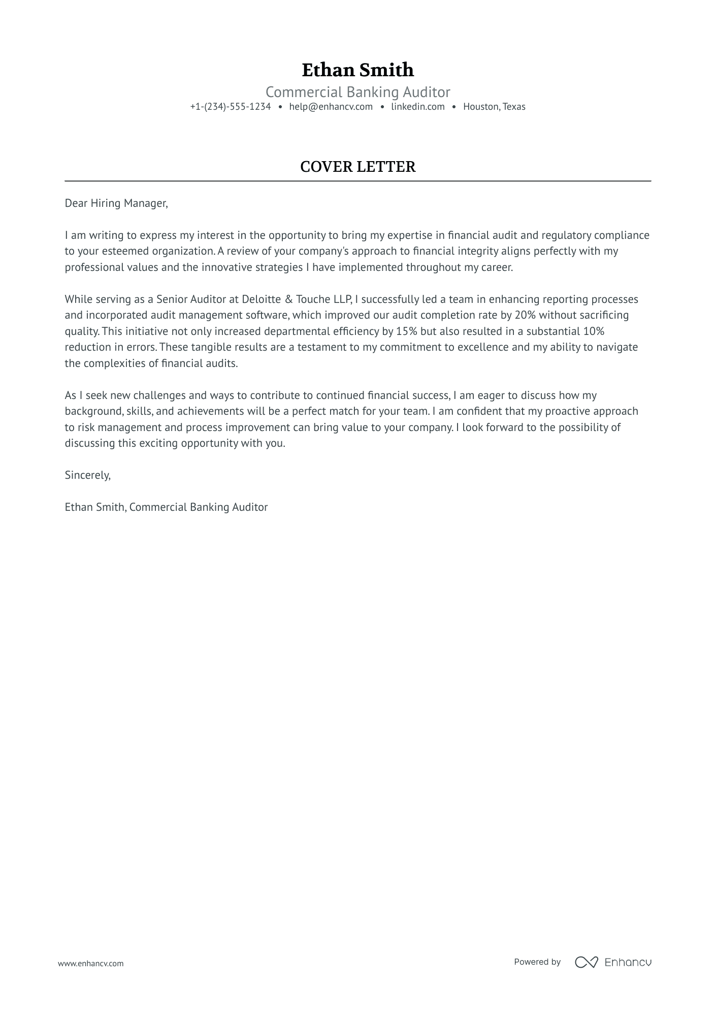 6 Professional Banking Cover Letter Examples and Template for 2025 ...