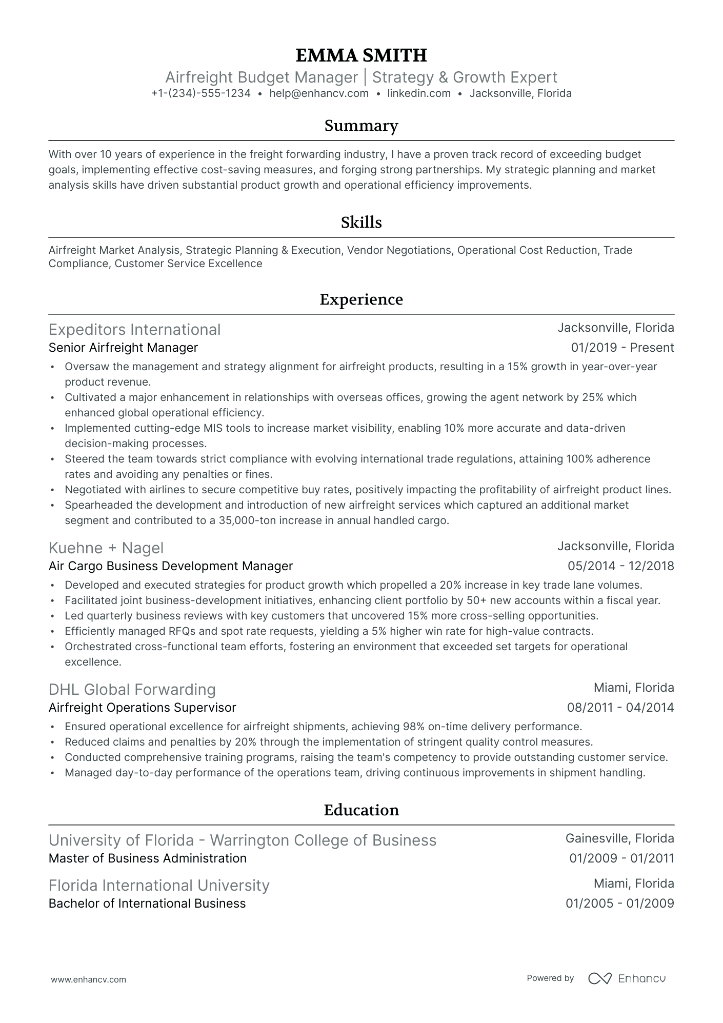 10 Import-Export Manager Resume Examples & Guide for 2026