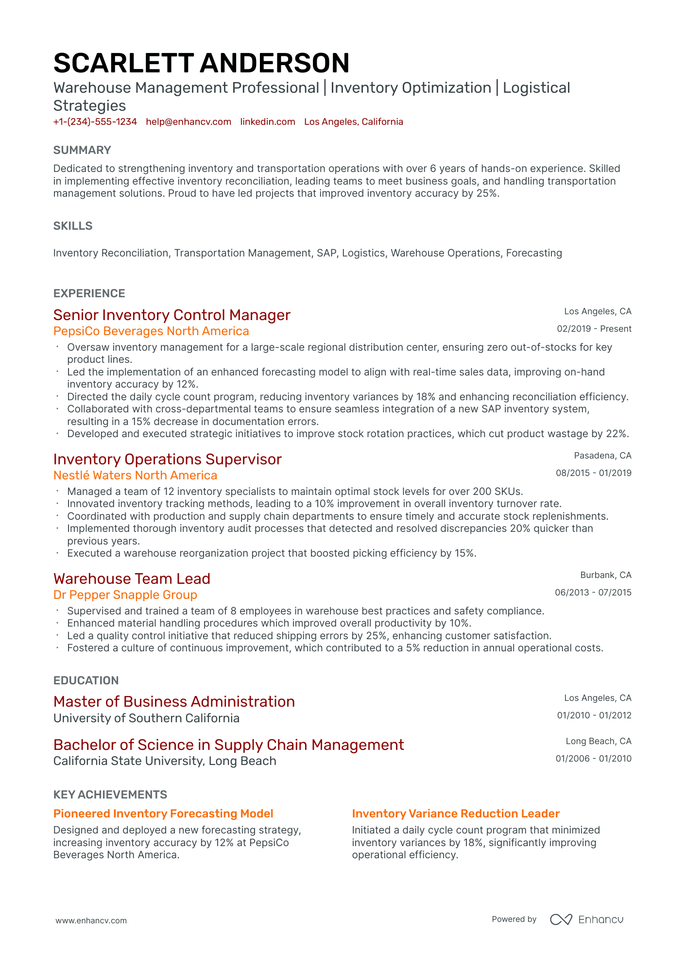 10 Transport Manager Resume Examples & Guide for 2025