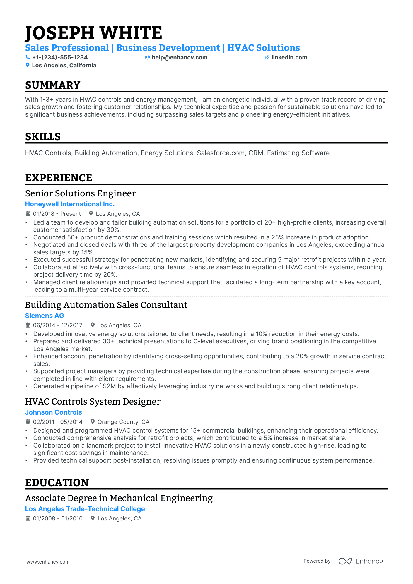 10 Construction Sales Resume Examples & Guide for 2025