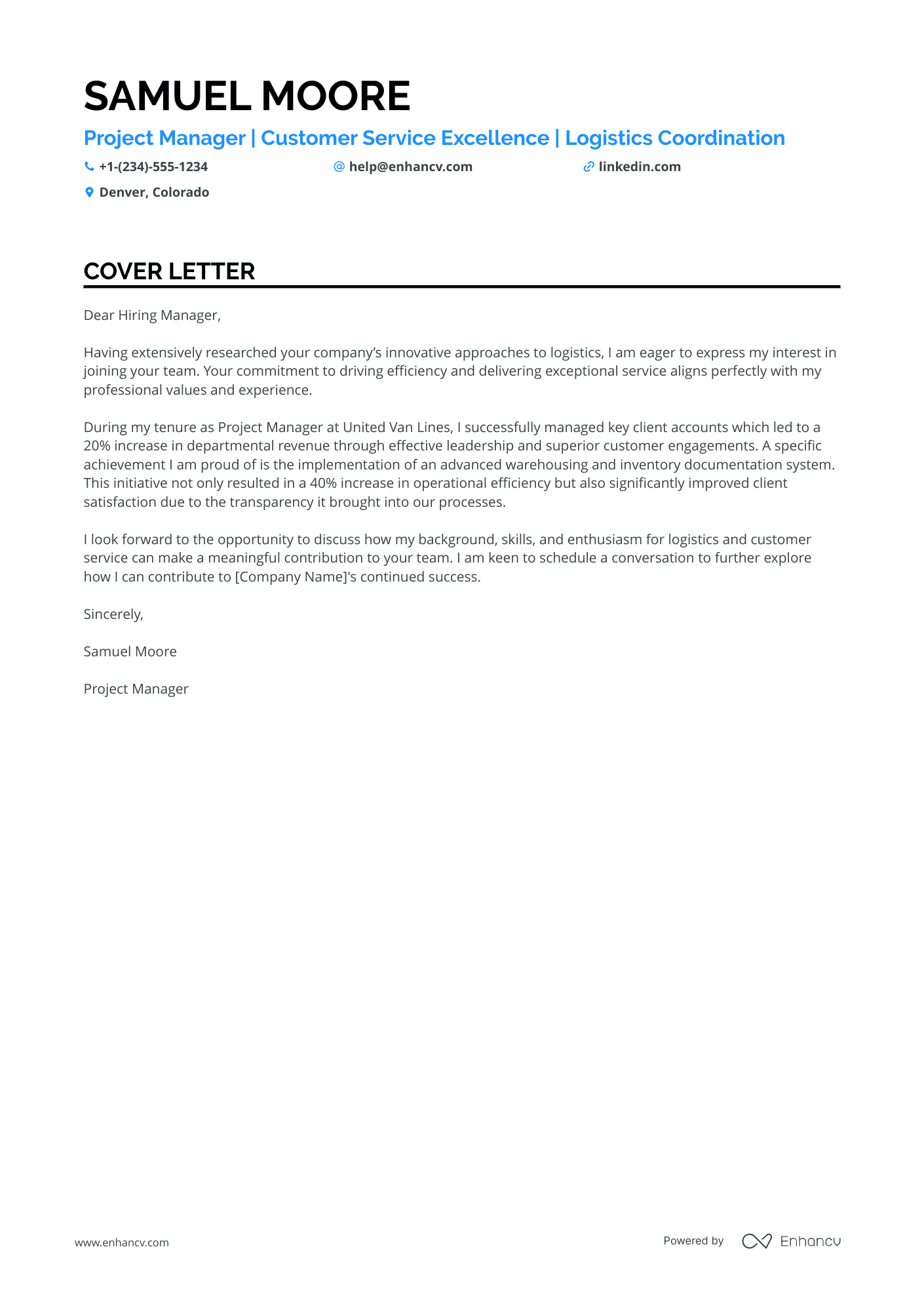 5 Professional Hospitality Cover Letter Examples and Template for 2026 ...