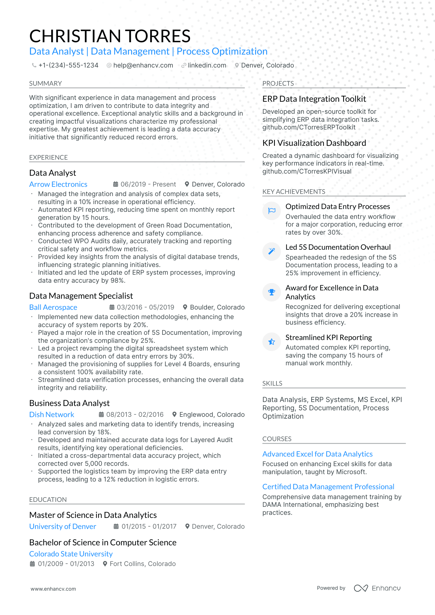 10 Data Entry Analyst Resume Examples & Guide for 2026