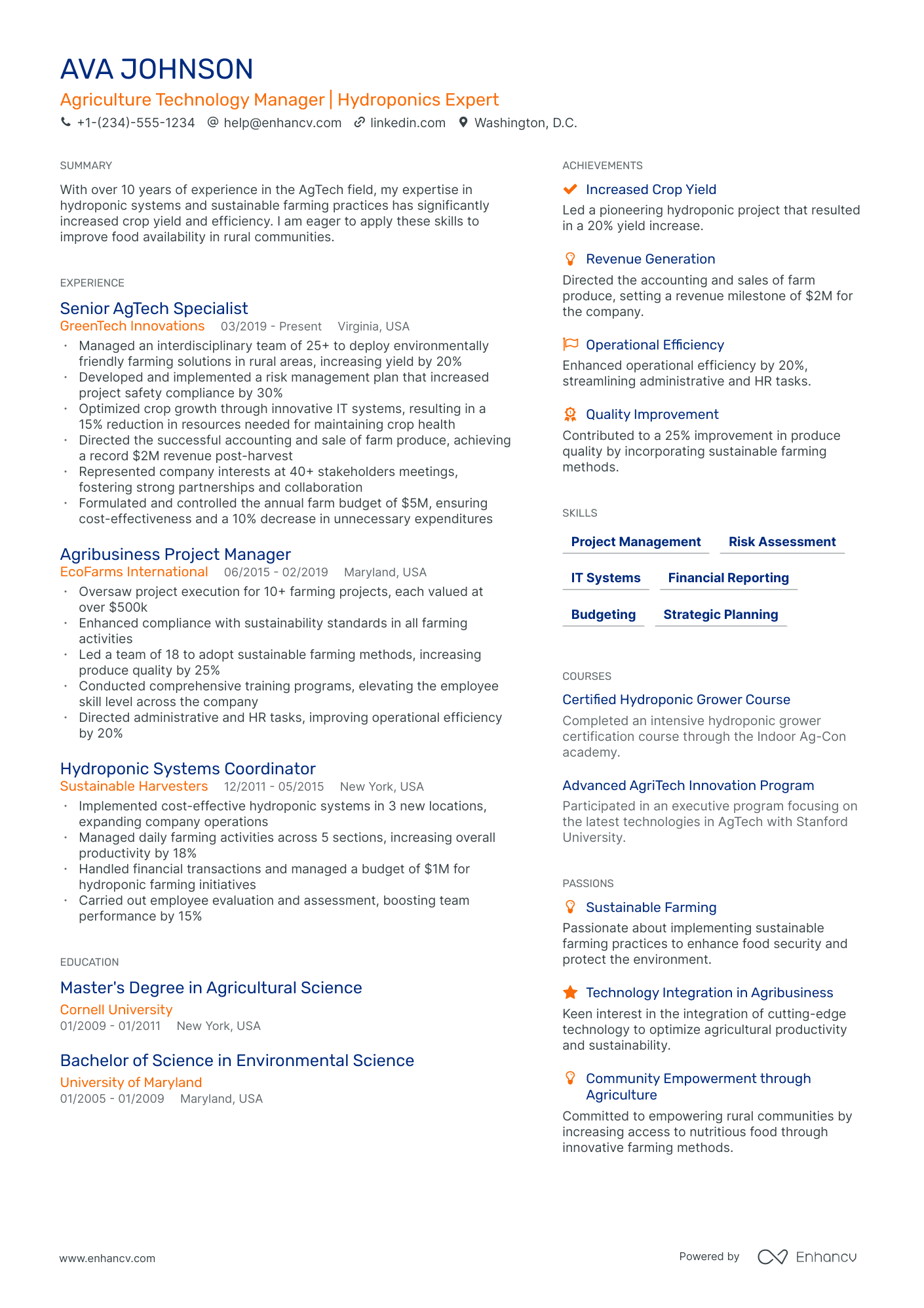 5 Farm Manager Resume Examples & Guide for 2024