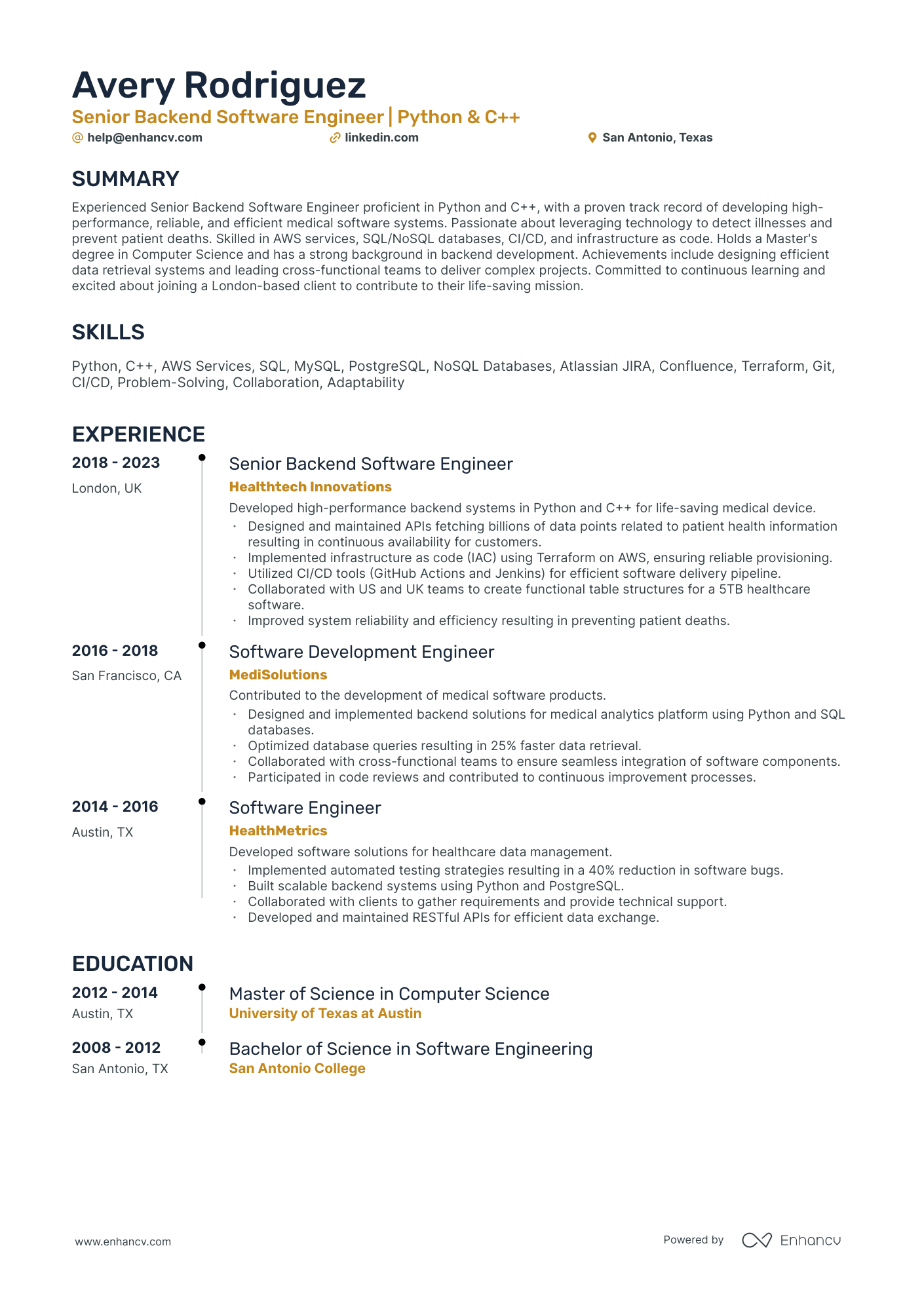 10 Cloud Architect Resume Examples & Guide for 2025