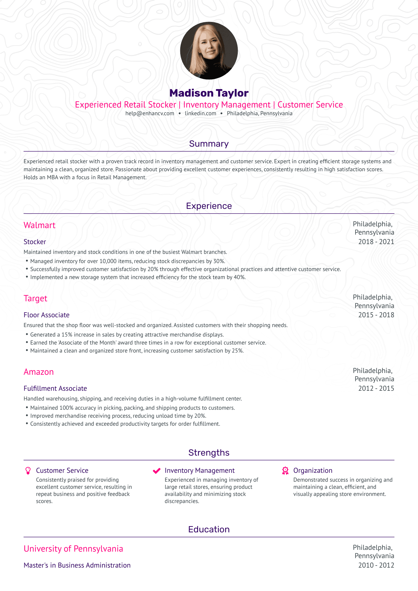 7 Stocker Resume Examples & Guide for 2024