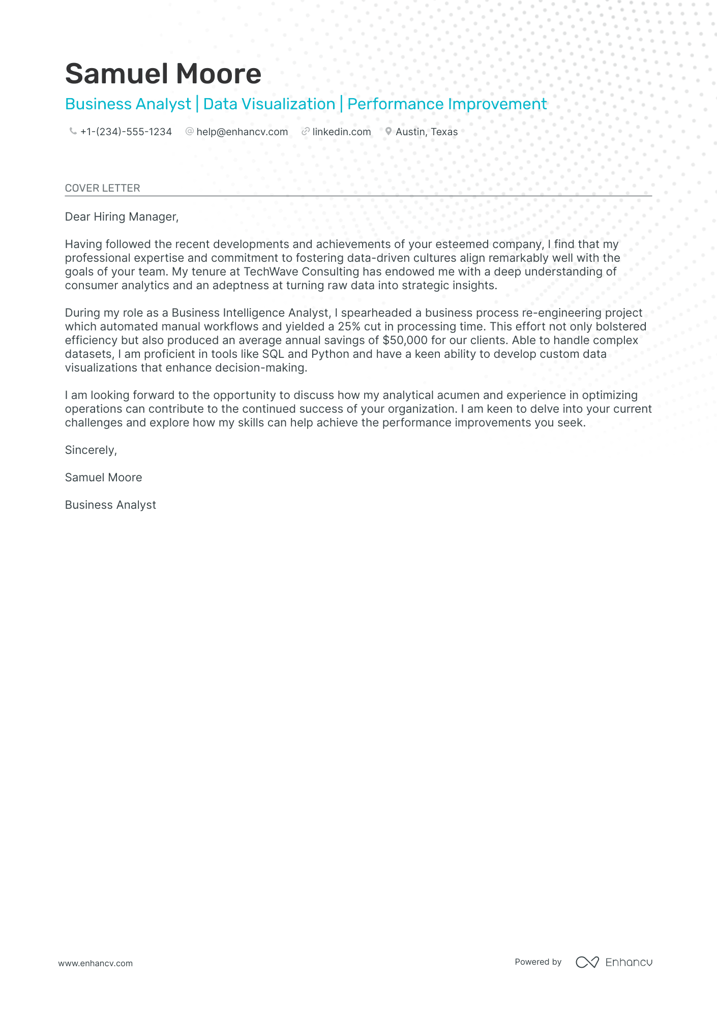 13 Professional Business Development Cover Letter Examples and Template ...