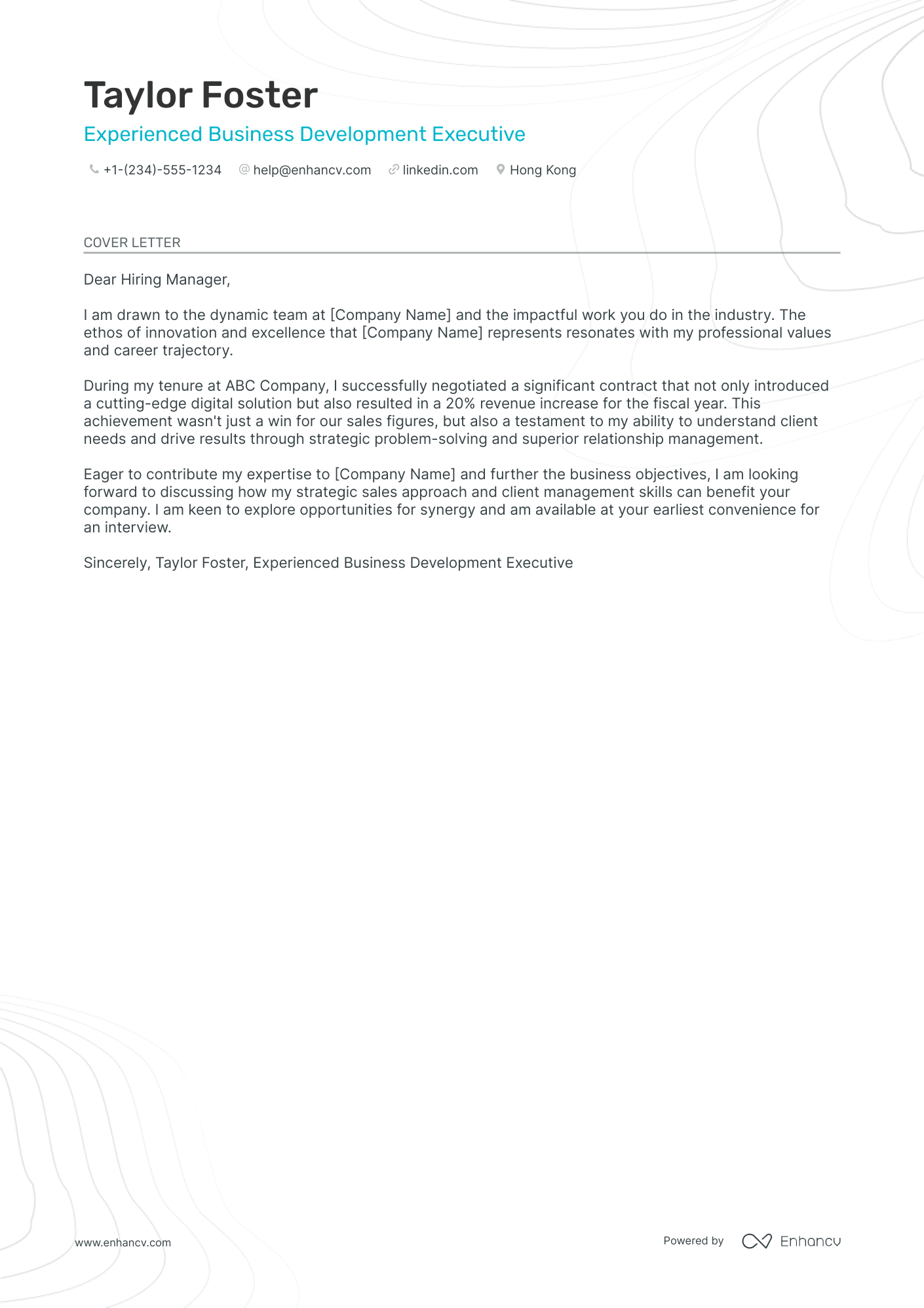 13 Professional Business Development Cover Letter Examples and Template ...