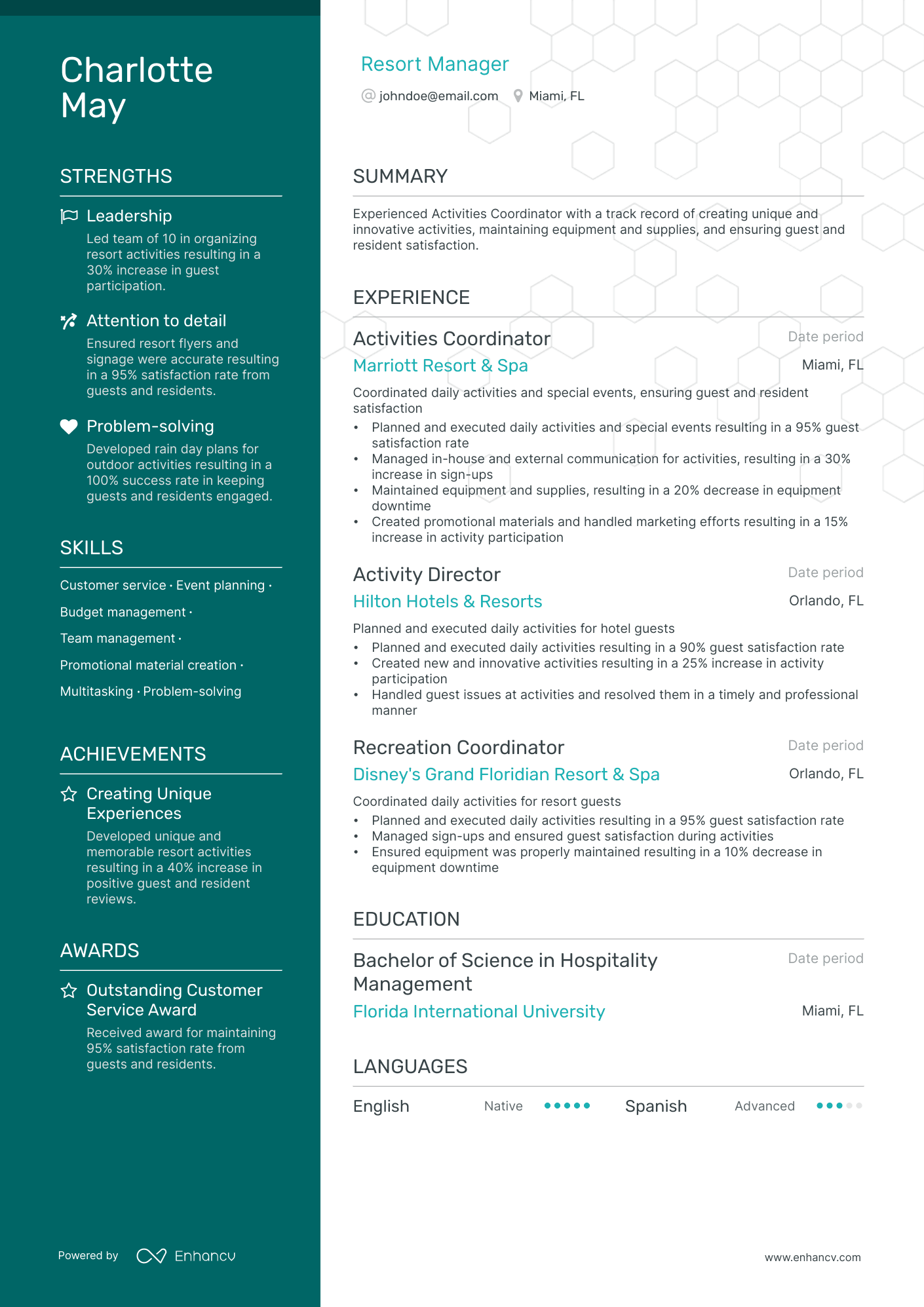 10 Hotel General Manager Resume Examples & Guide for 2024