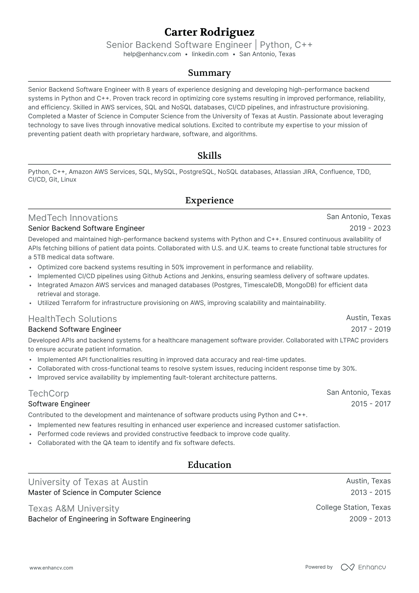10 Tech Lead Resume Examples & Guide for 2026