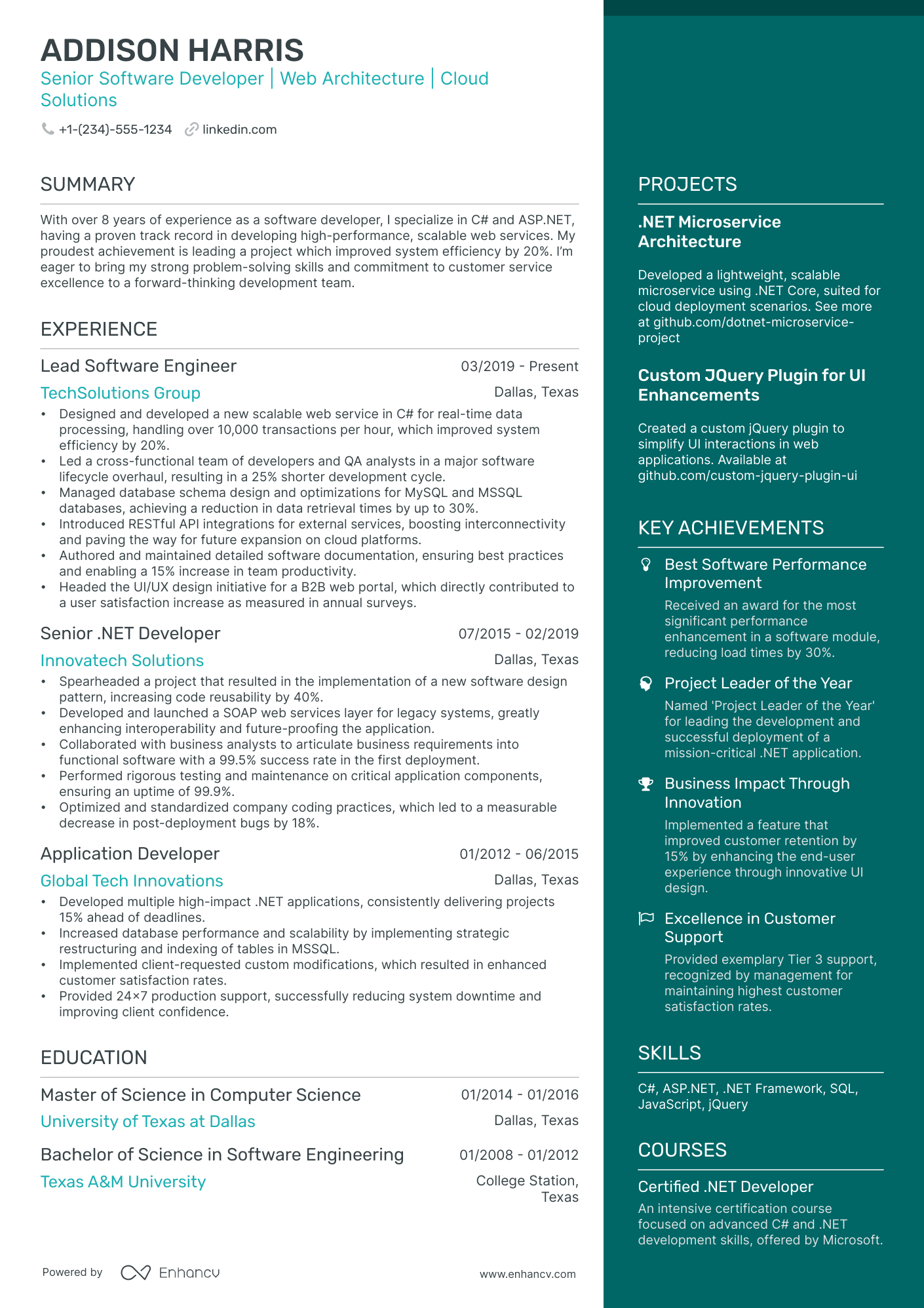 10 Junior Web Developer Resume Examples & Guide for 2025