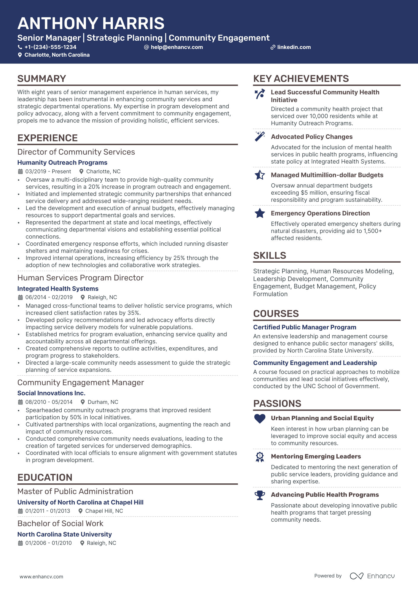 10 Deputy Director Resume Examples & Guide for 2026