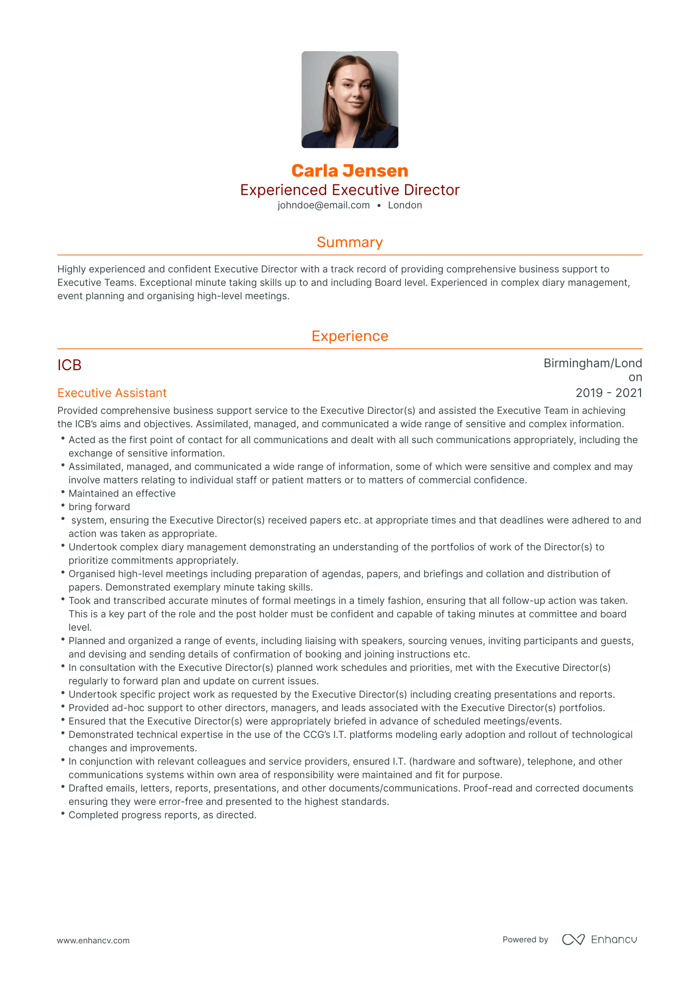 5 Executive Director Resume Examples & Guide for 2024