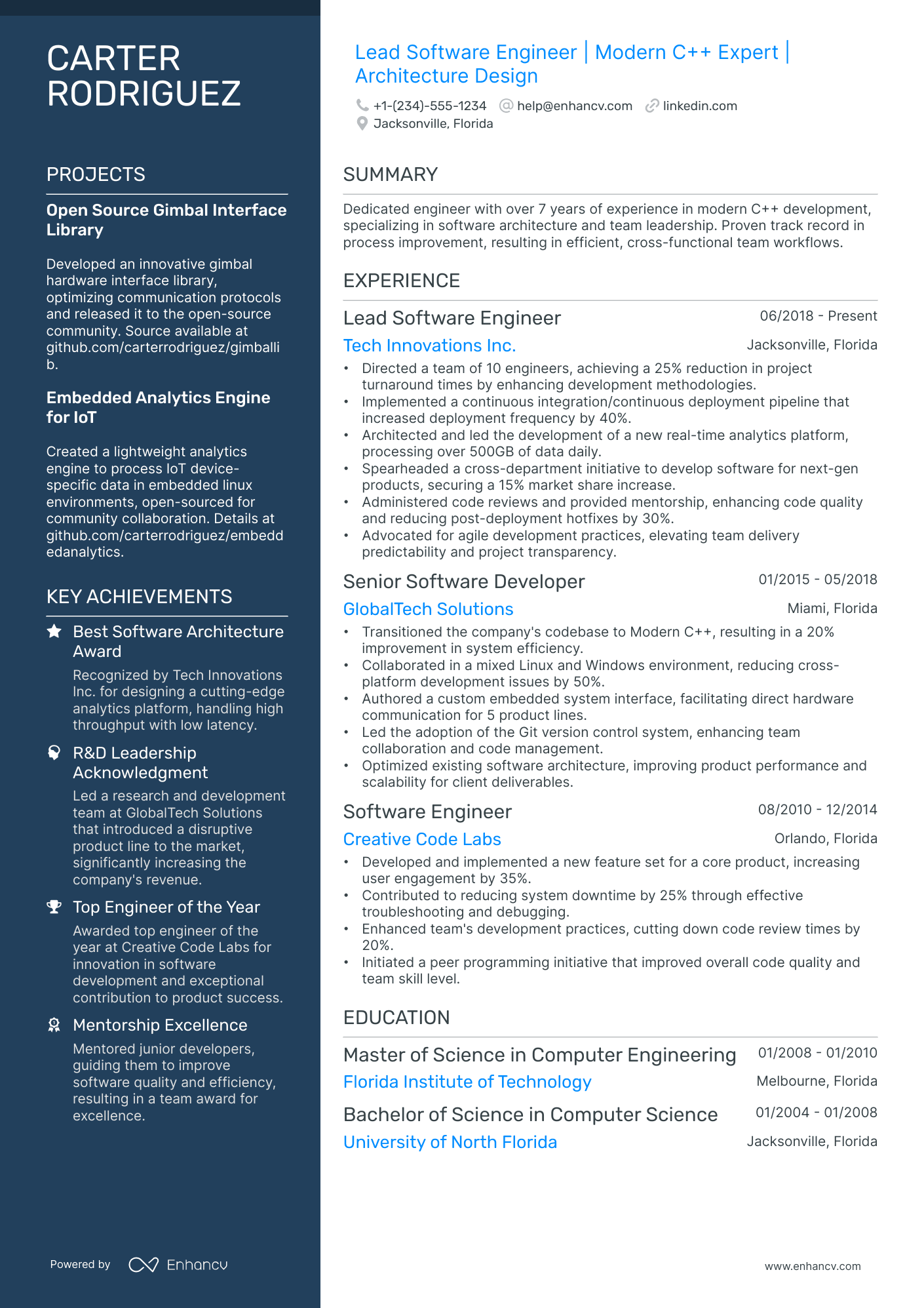 10 Software Team Lead Resume Examples & Guide for 2026