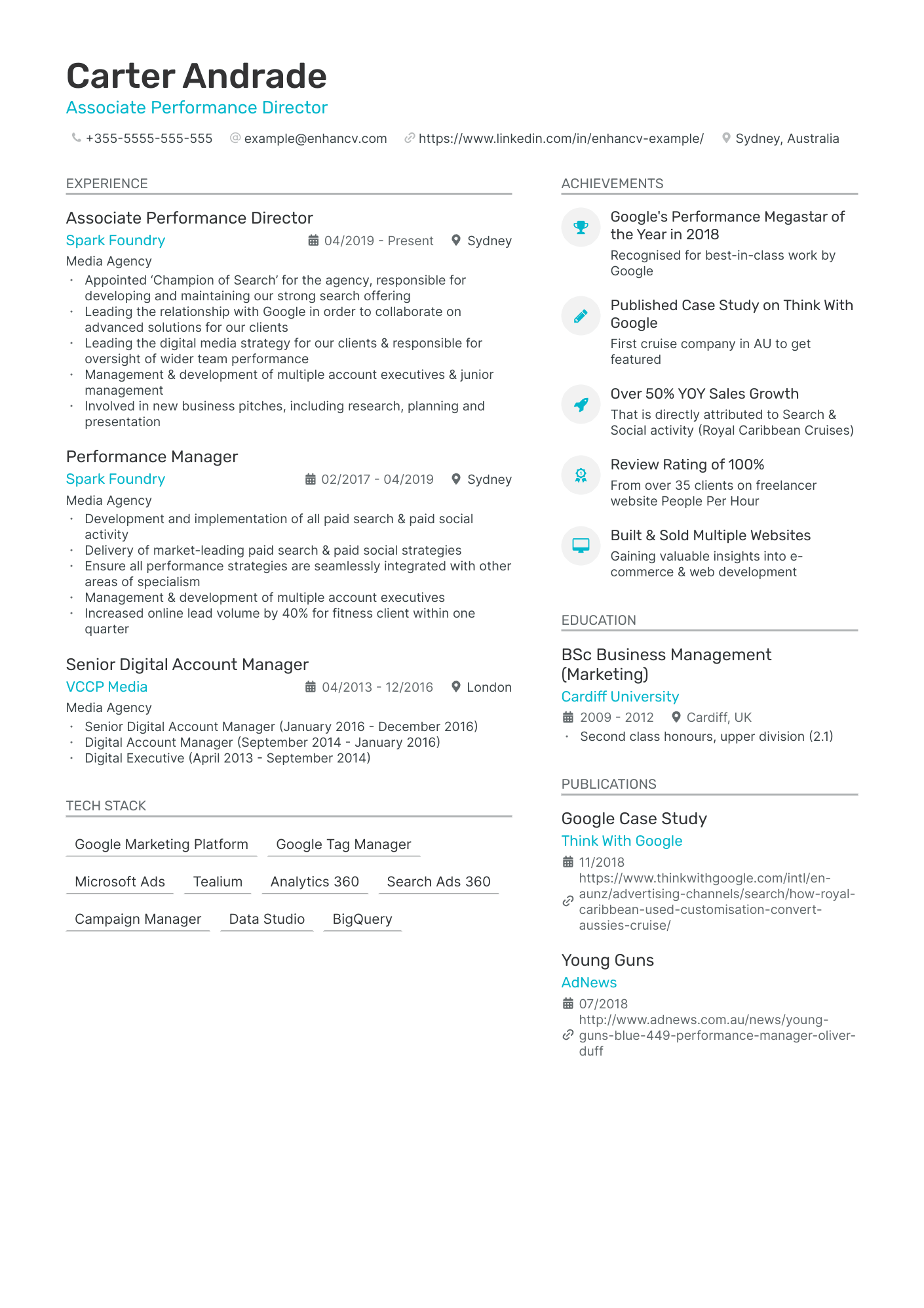 5 PPC Specialist Resume Examples & Guide for 2025