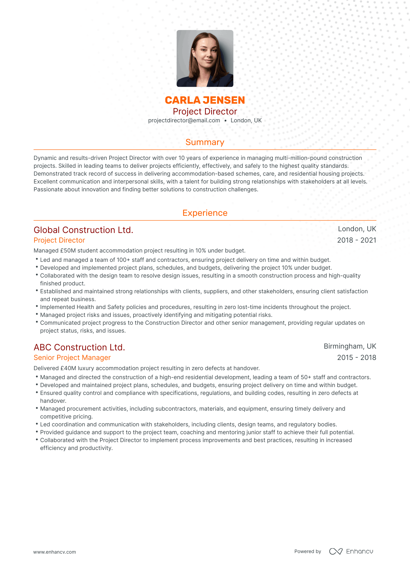 5 Project Director Resume Examples & Guide for 2023