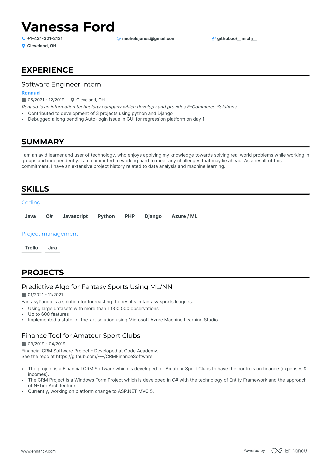 5 Entry Level Software Engineer Resume Examples & Guide for 2024