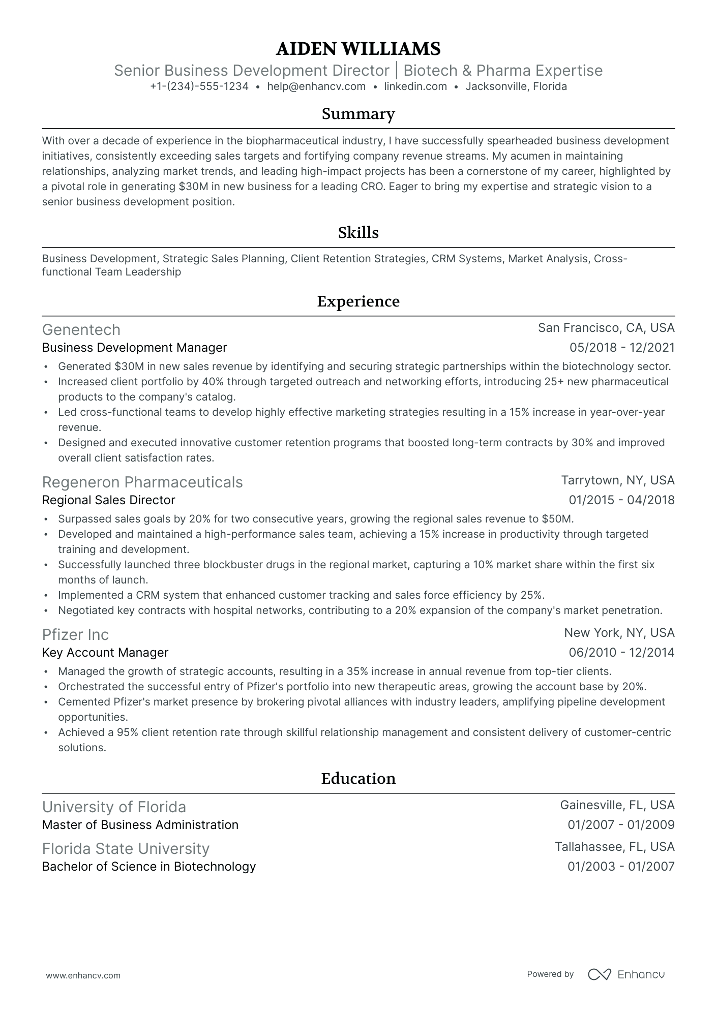 10 Director of Business Development Resume Examples & Guide for 2026