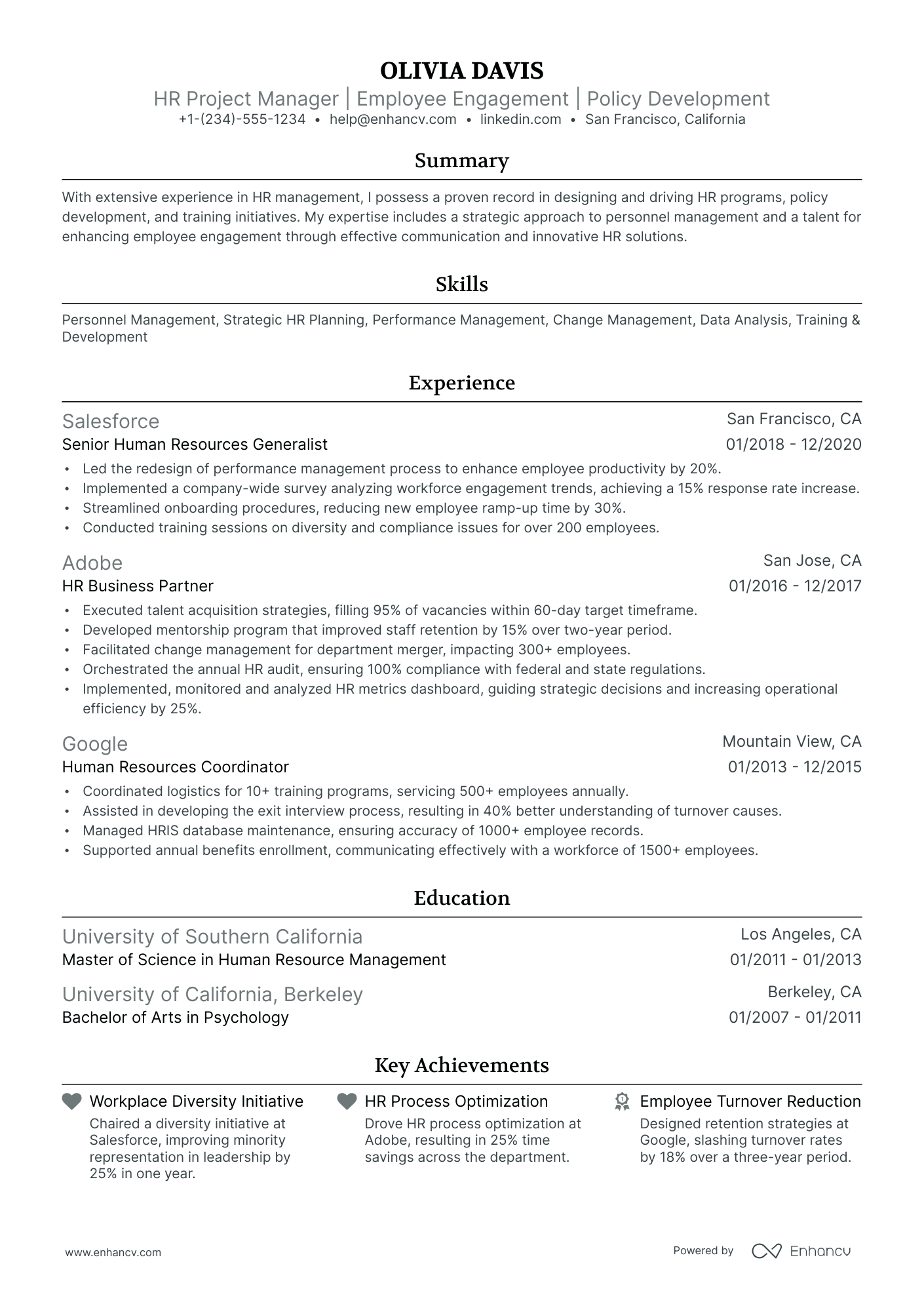 10 HR Project Manager Resume Examples & Guide for 2026