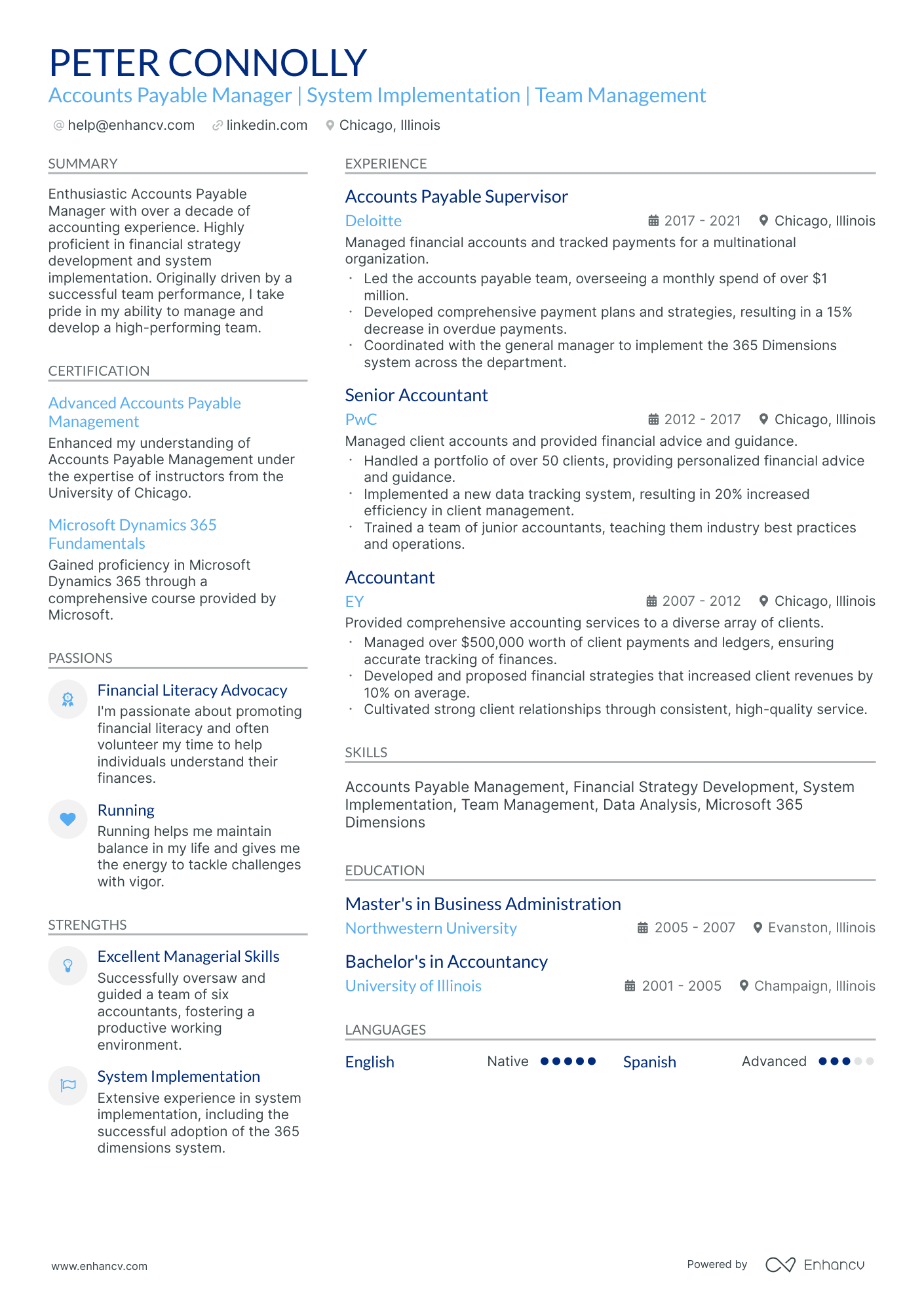 10 Accounts Payable Manager Resume Examples & Guide for 2026