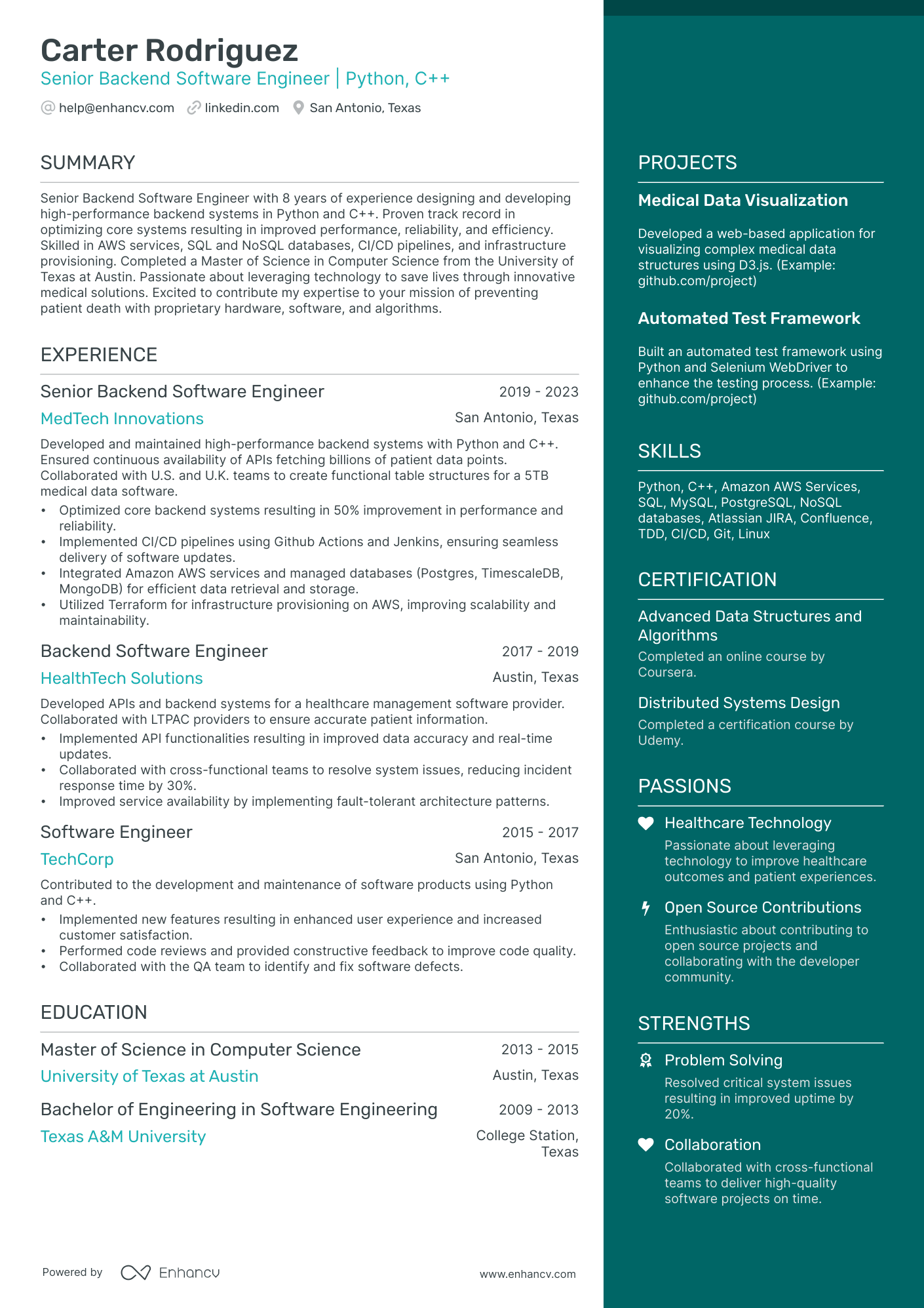 10 Tech Lead Resume Examples & Guide for 2026