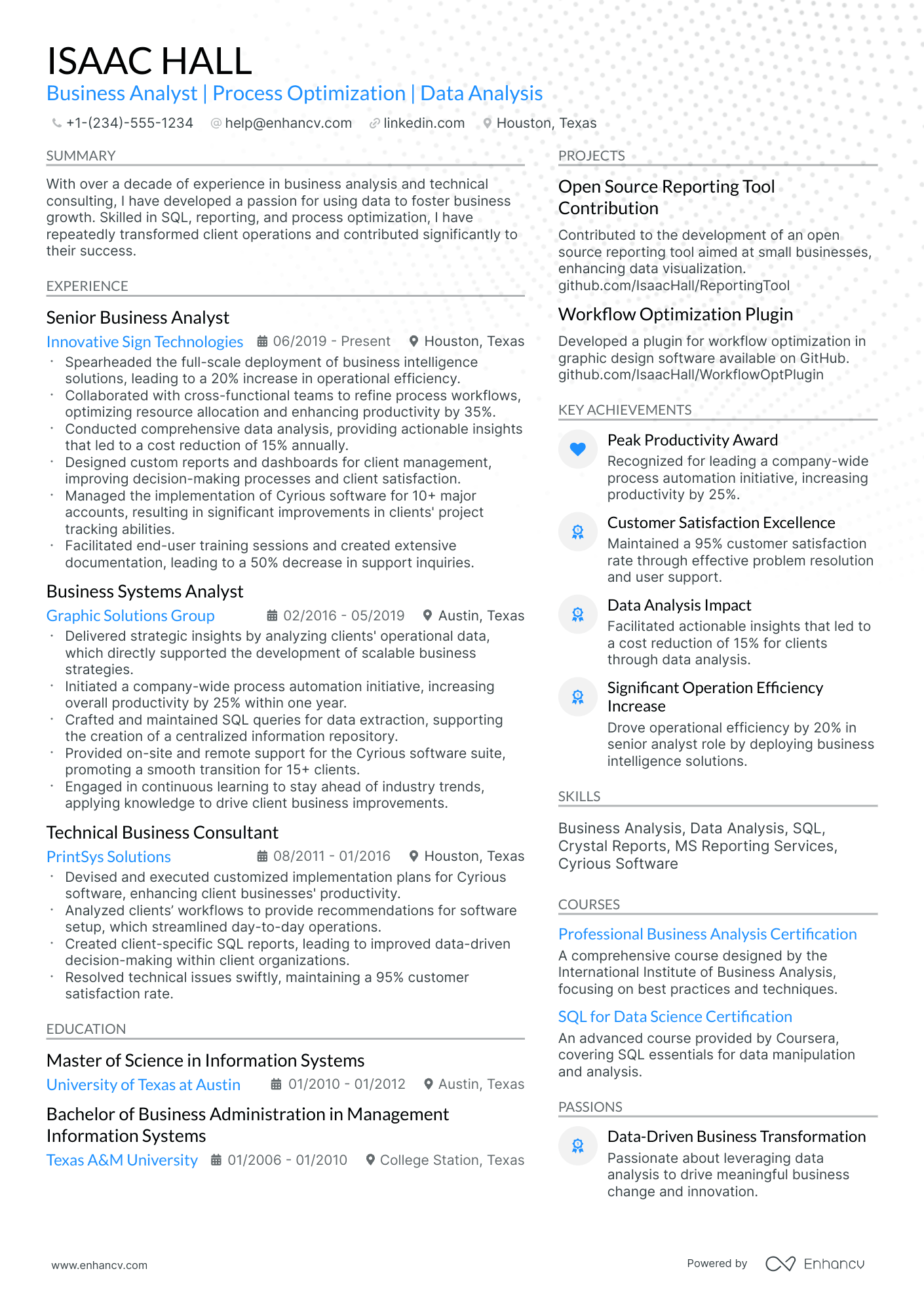 10 Software Business Analyst Resume Examples & Guide for 2026