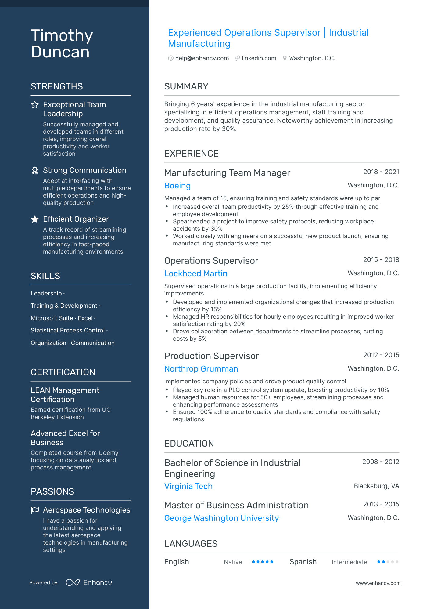 5 Operations Supervisor Resume Examples & Guide for 2024
