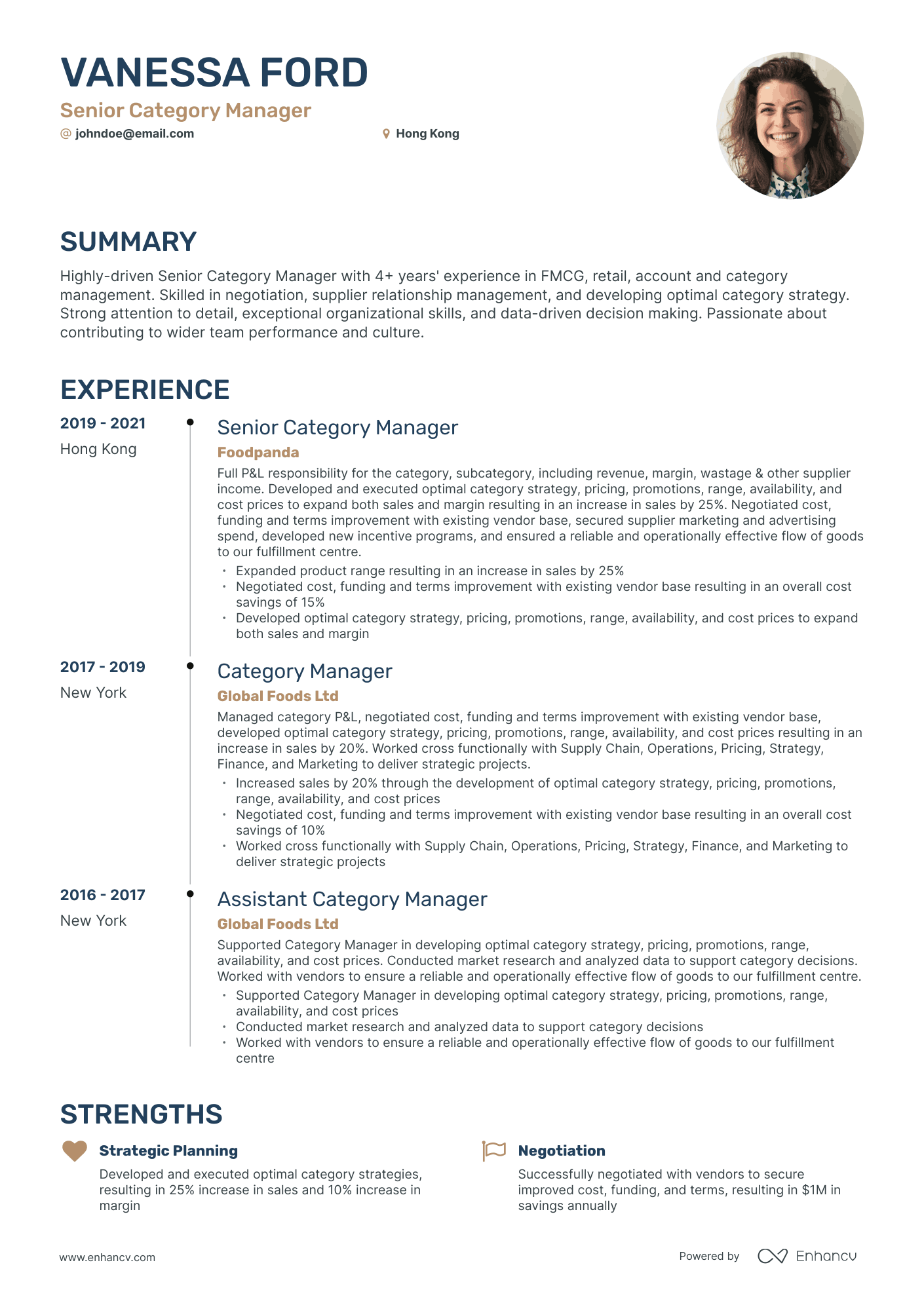 5 Category Manager Resume Examples & Guide for 2024