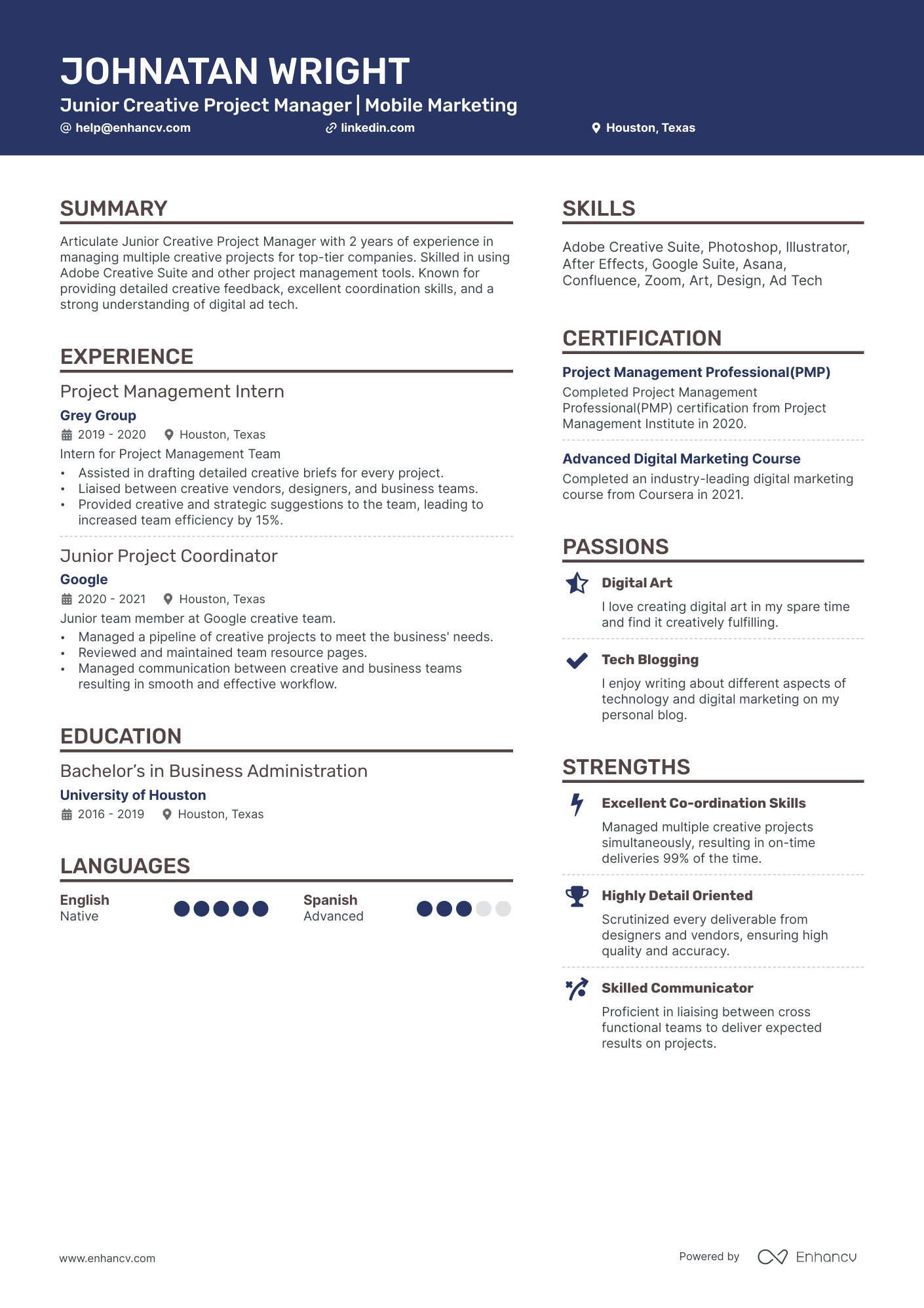 10 Junior Project Manager Resume Examples & Guide for 2026
