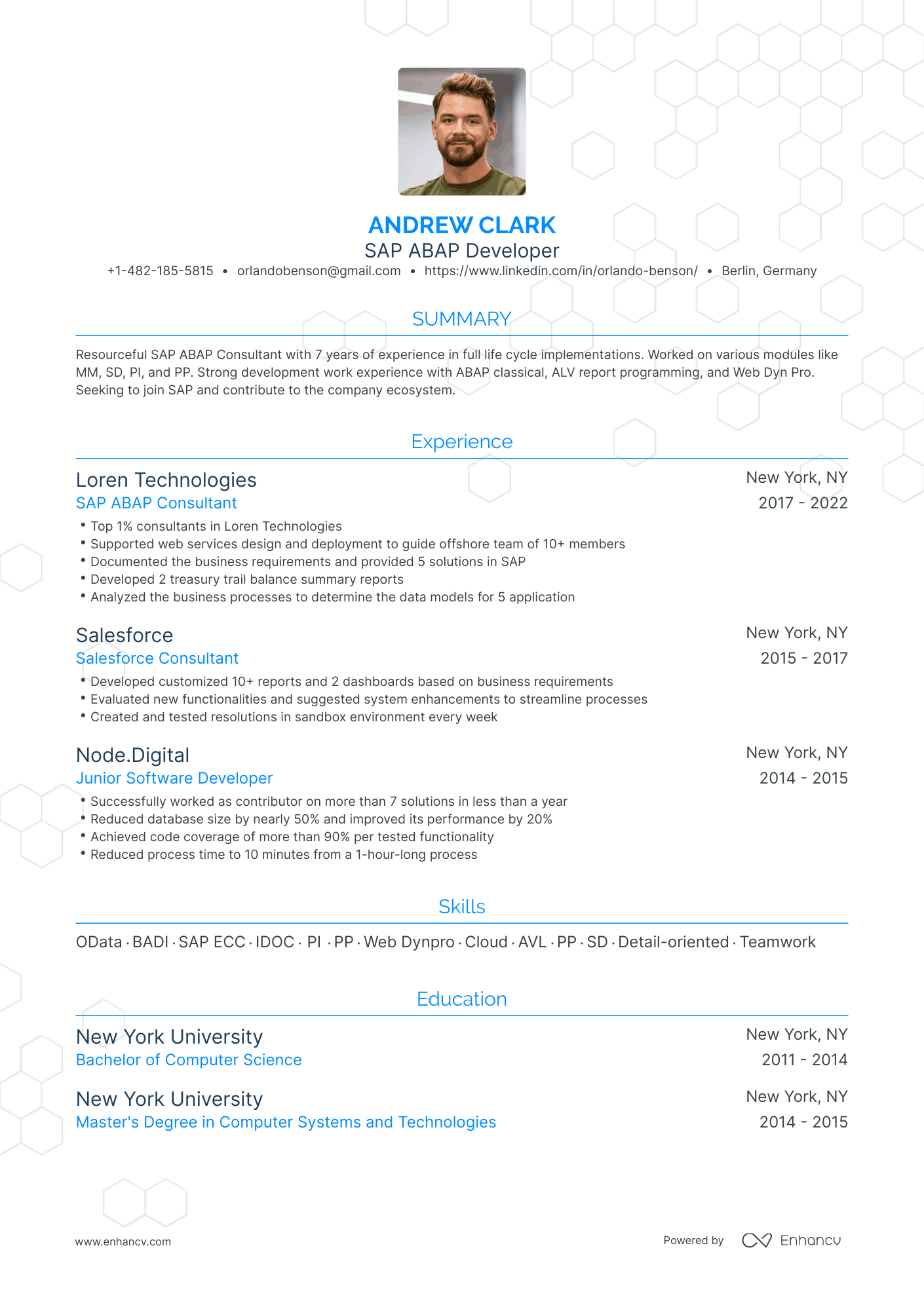 5 SAP Resume Examples & Guide for 2024