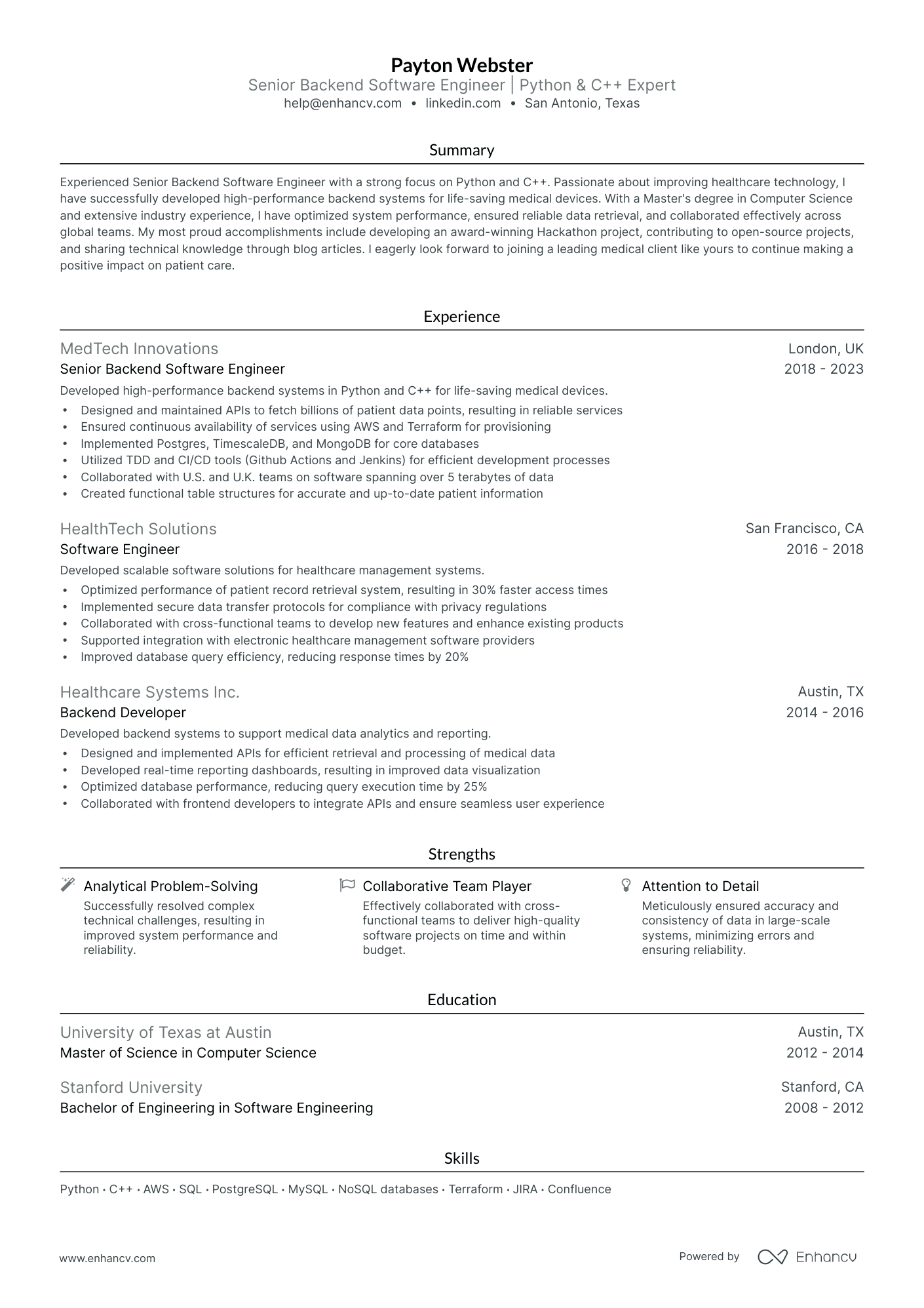 5 Infrastructure Engineer Resume Examples & Guide for 2024