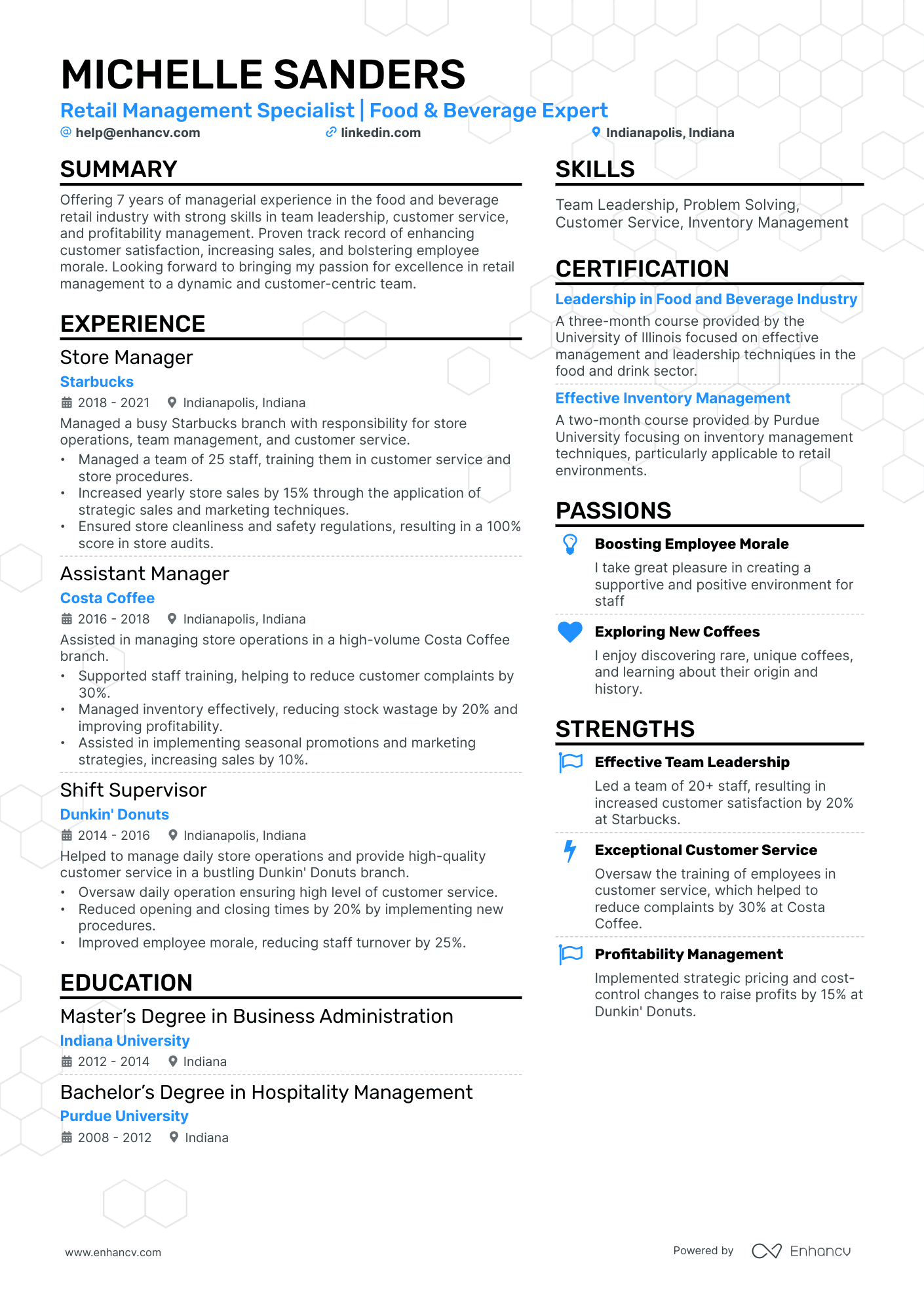 10 Coffee Shop Resume Examples & Guide for 2026
