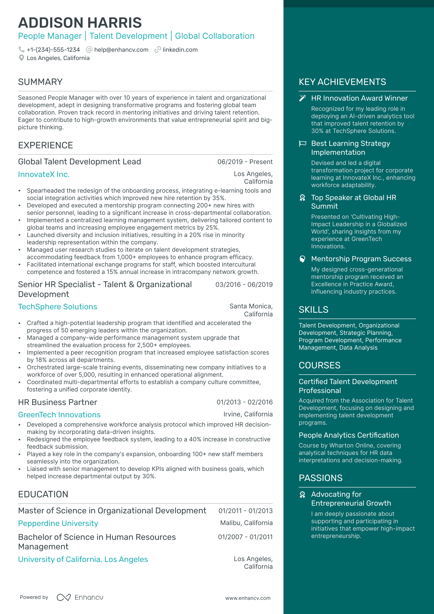 10 People Manager Resume Examples & Guide for 2026