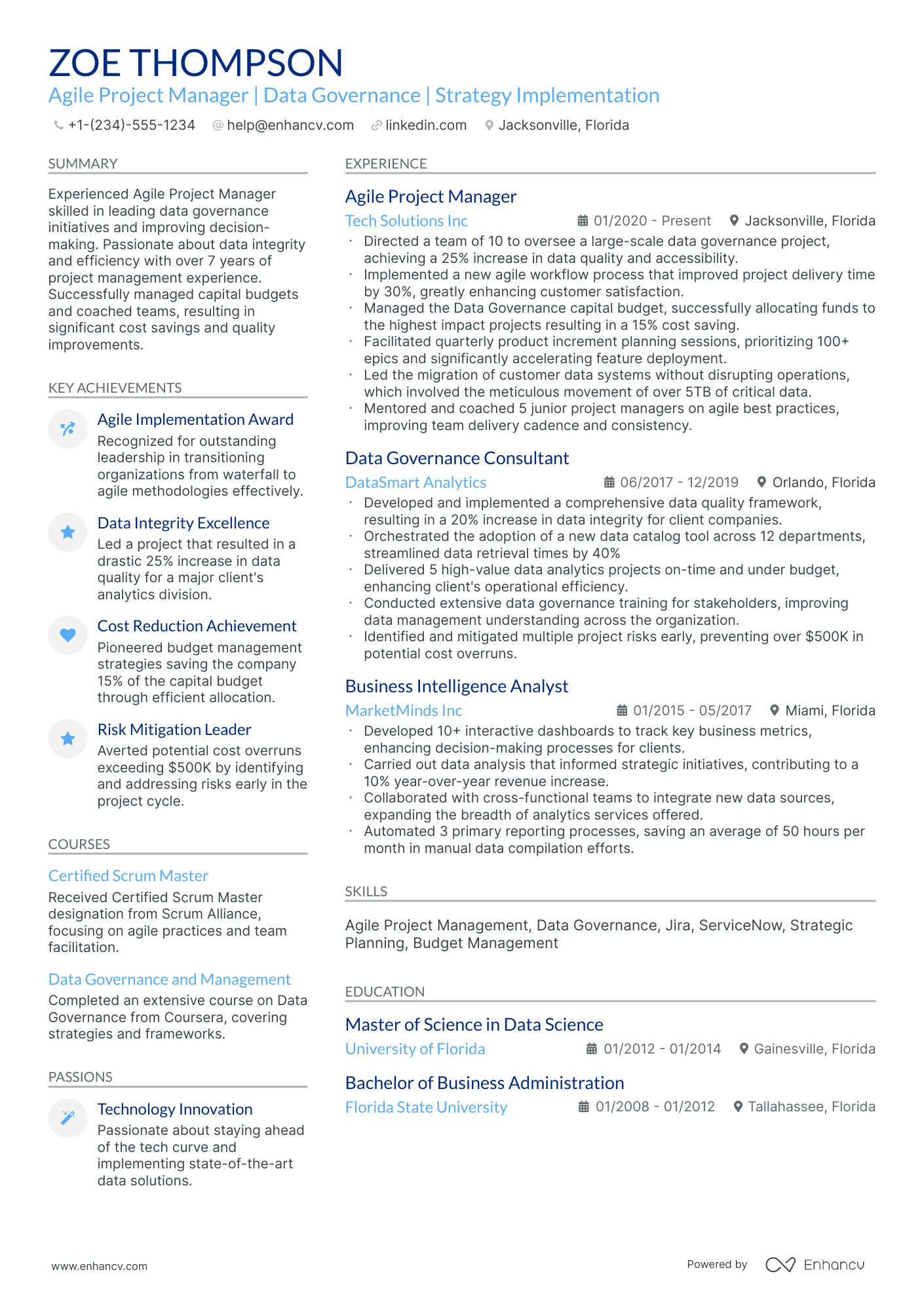 10 Agile Project Manager Resume Examples & Guide for 2026